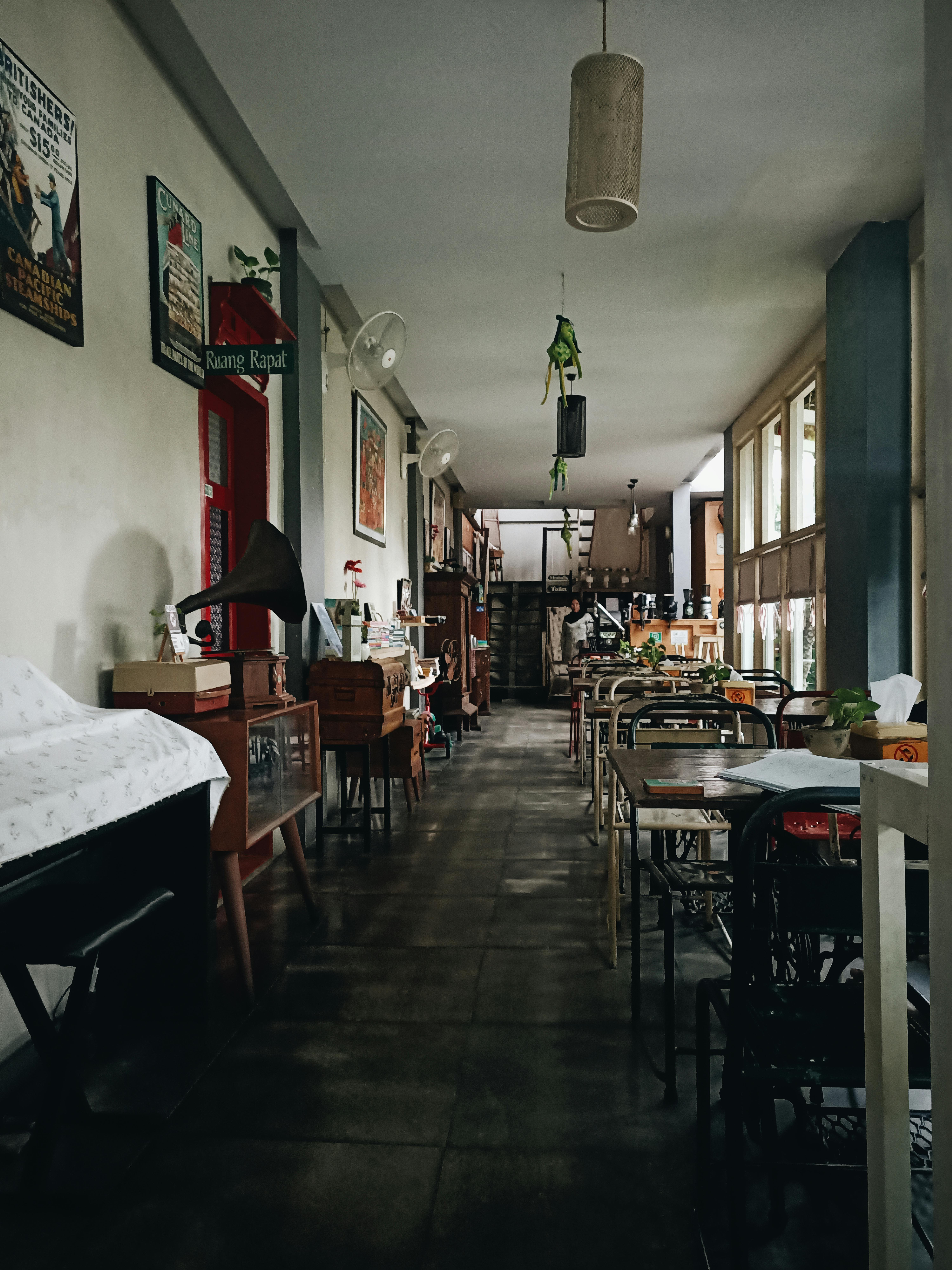 Interior of a Retro Restaurant · Free Stock Photo