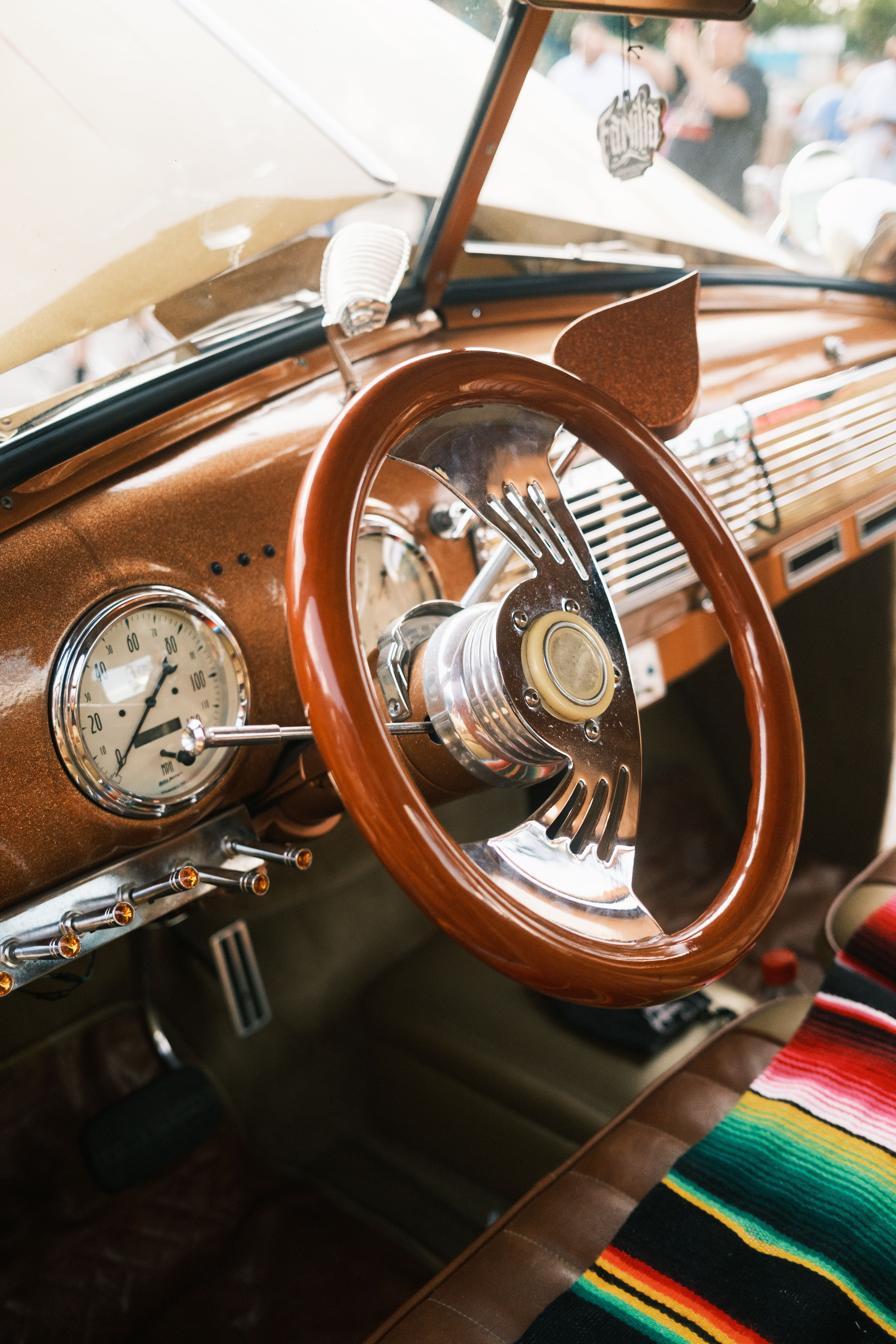 Steering Wheel of Classic Chevrolet 3100 · Free Stock Photo