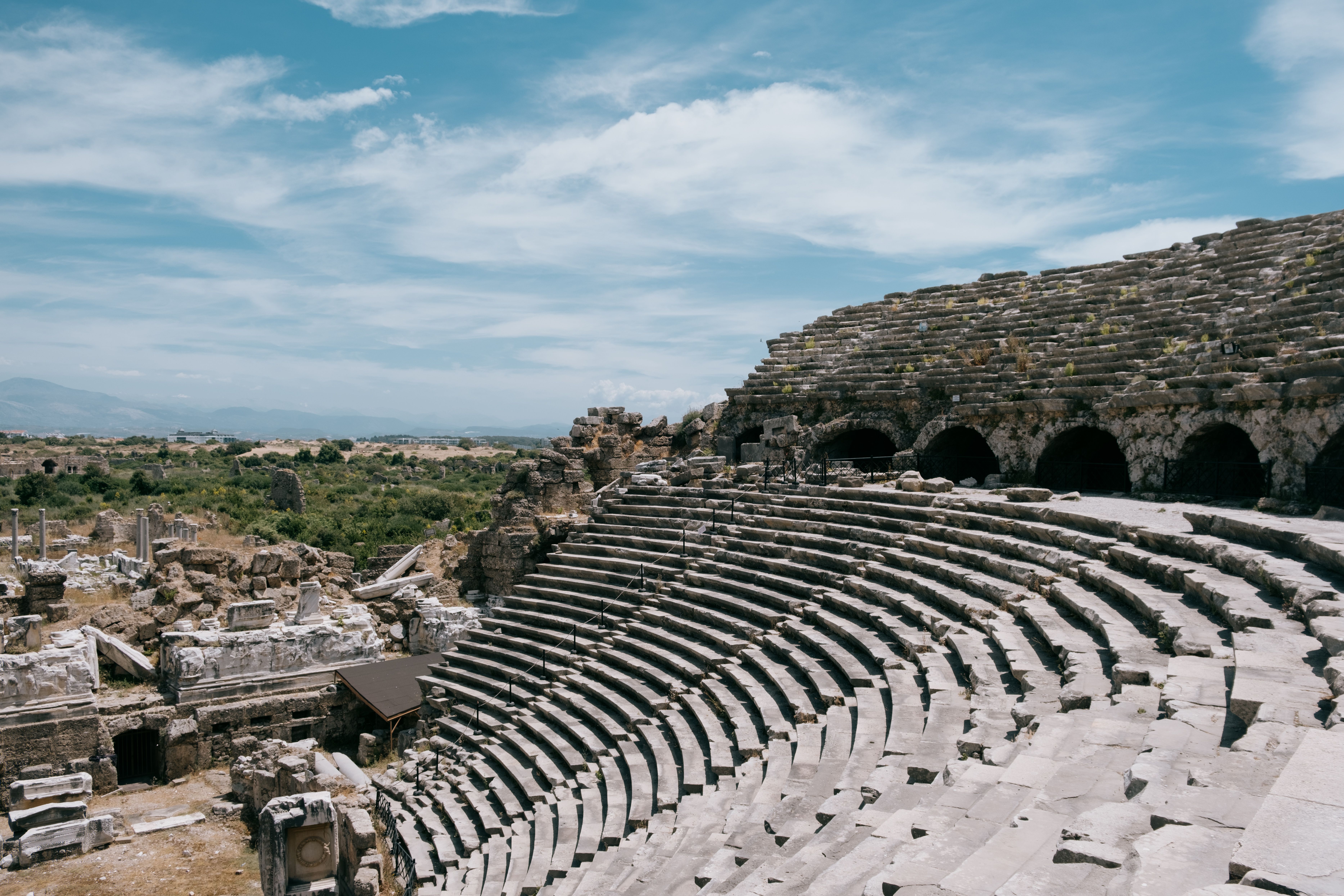 View of the Side Ancient City Amphitheatre · Free Stock Photo