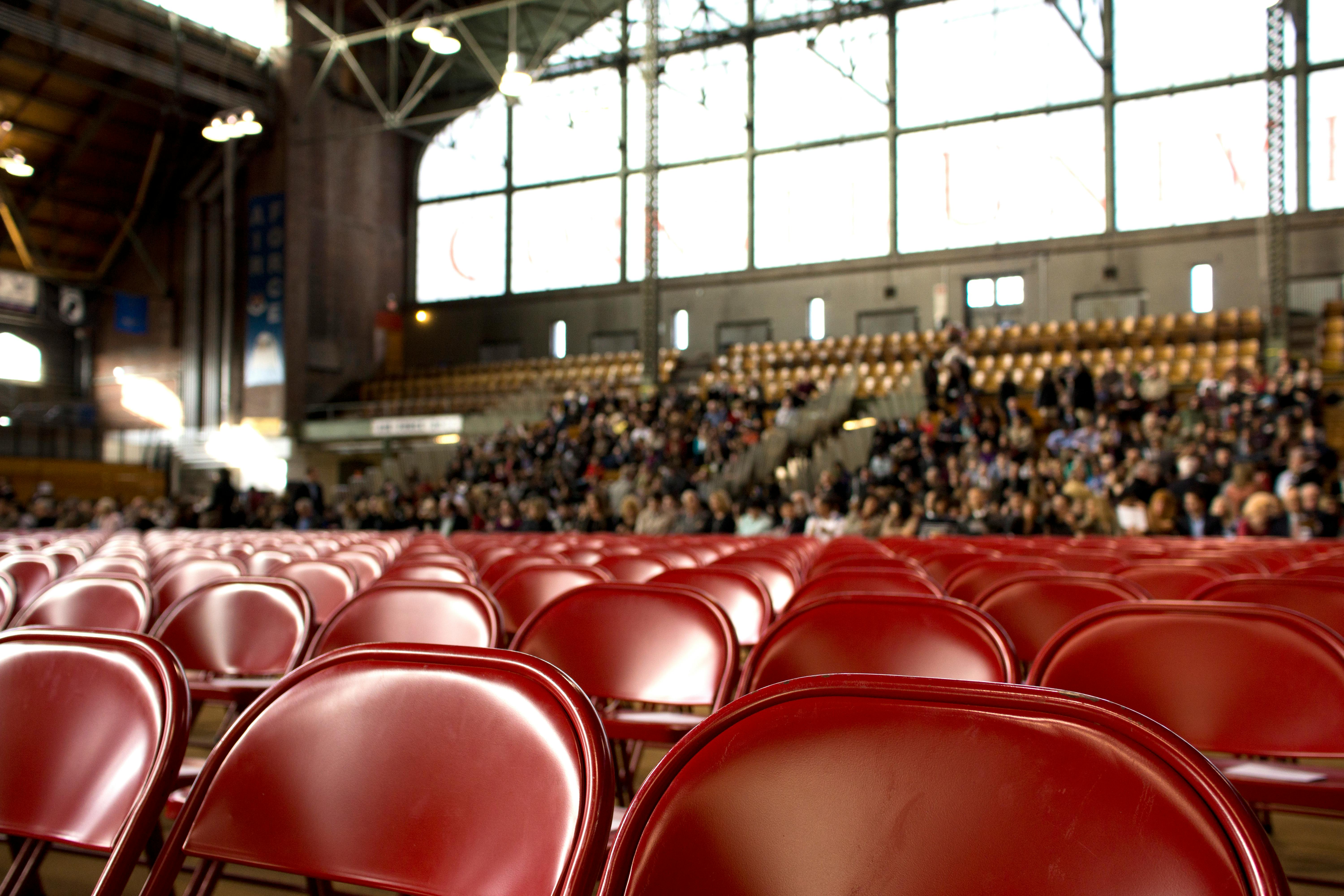 Free stock photo of audience, chairs, crowd