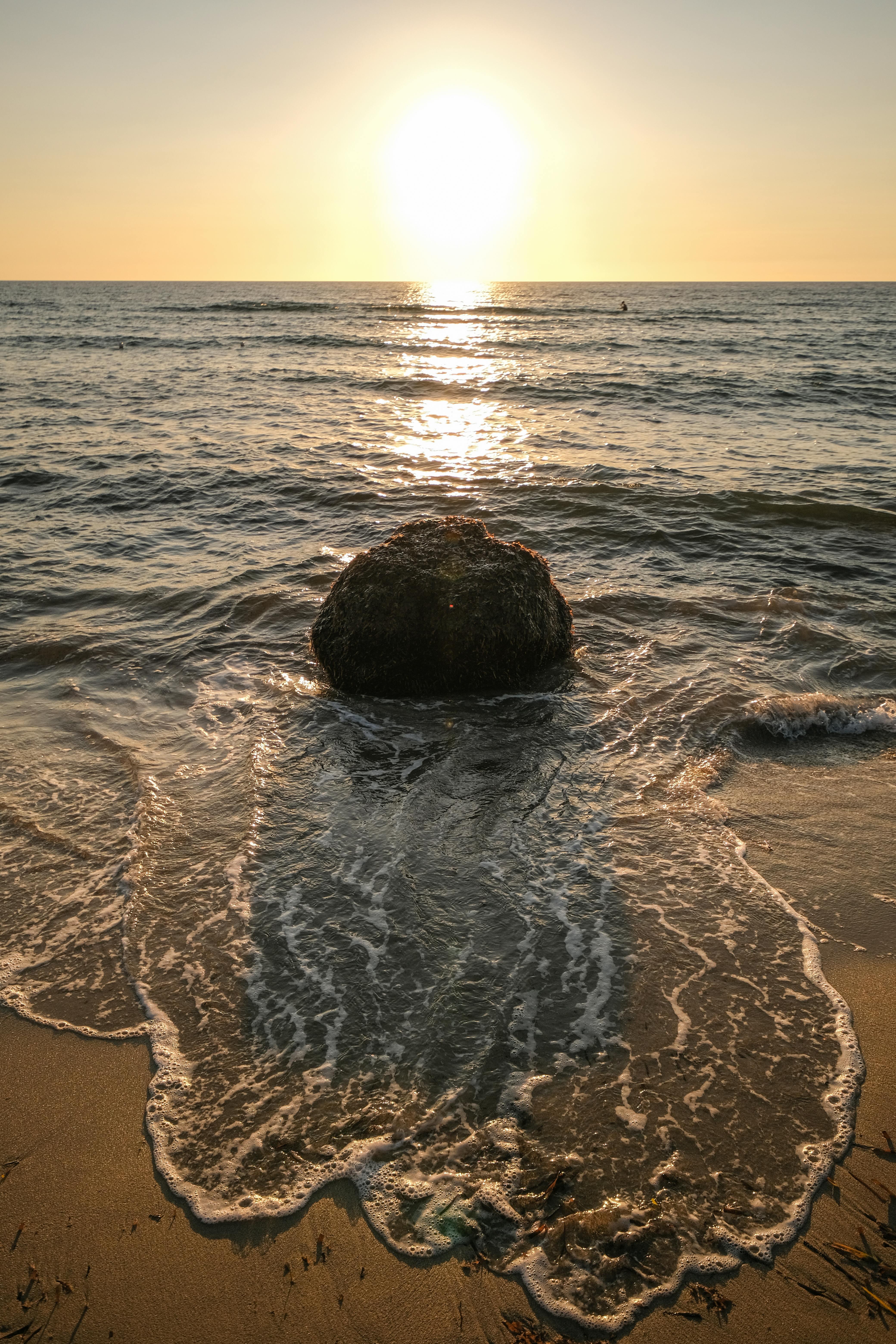 A Hand on the Water During Sunset · Free Stock Photo
