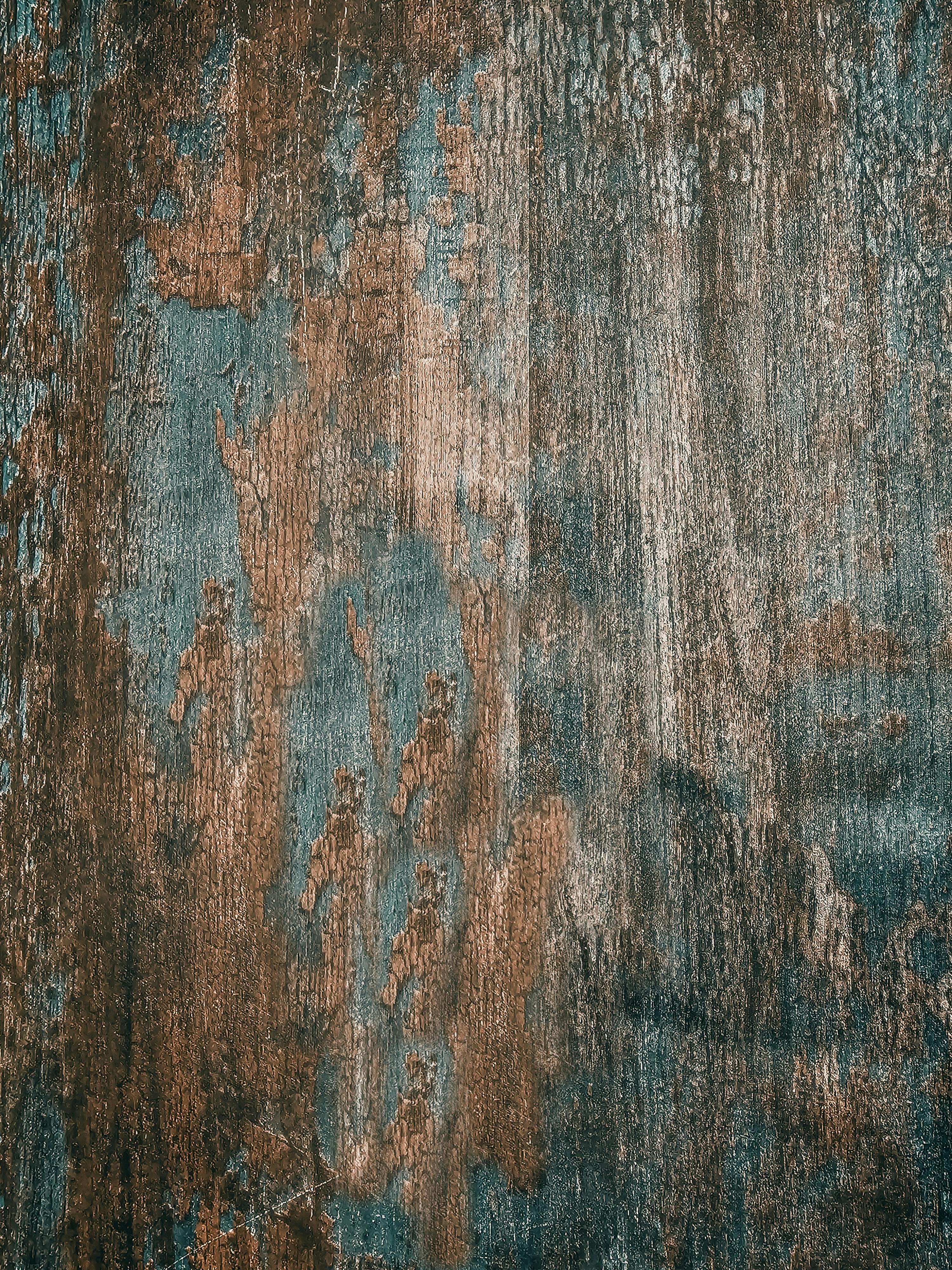 Teal Painted Wooden Wall · Free Stock Photo