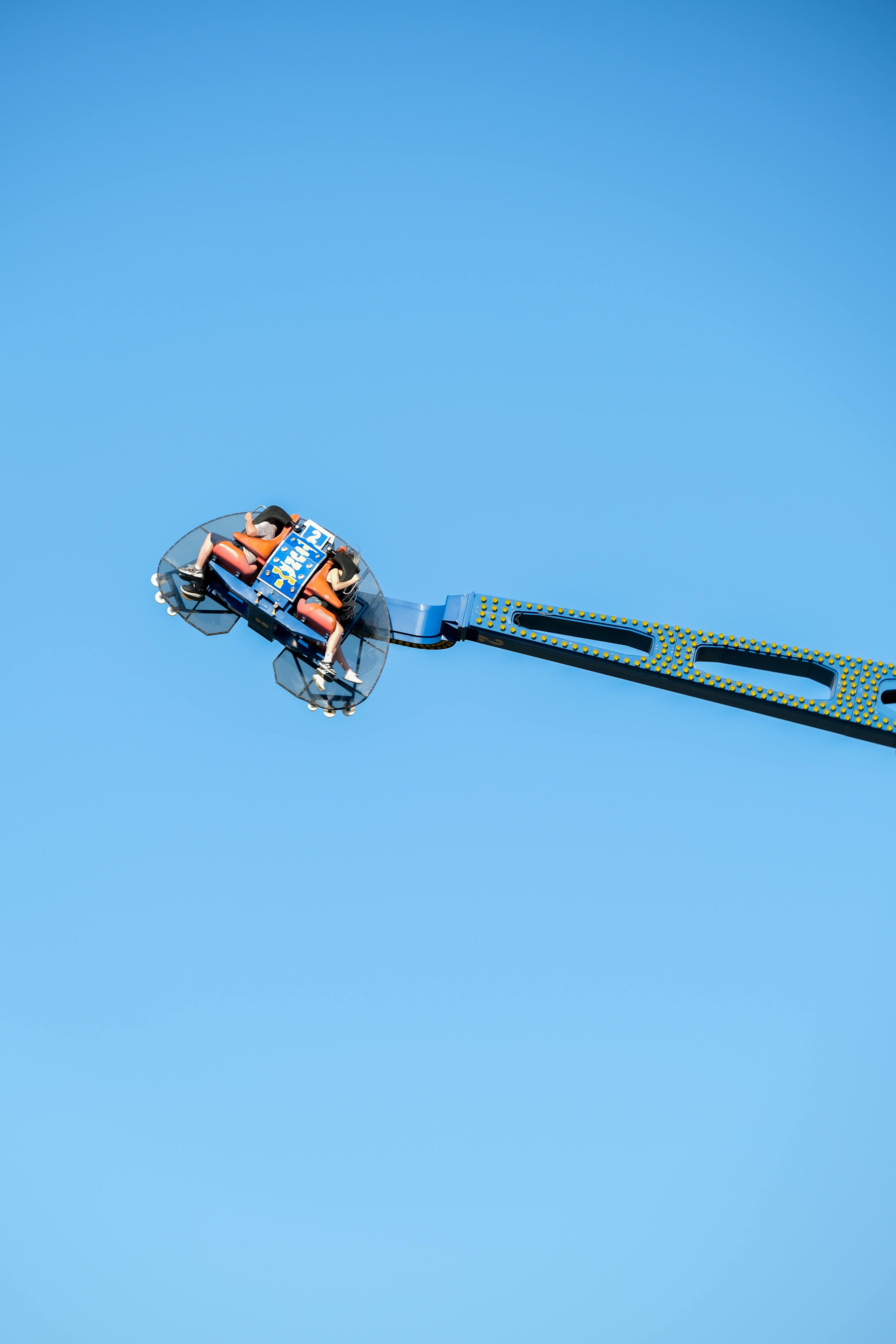 White and Yellow Roller Coaster · Free Stock Photo