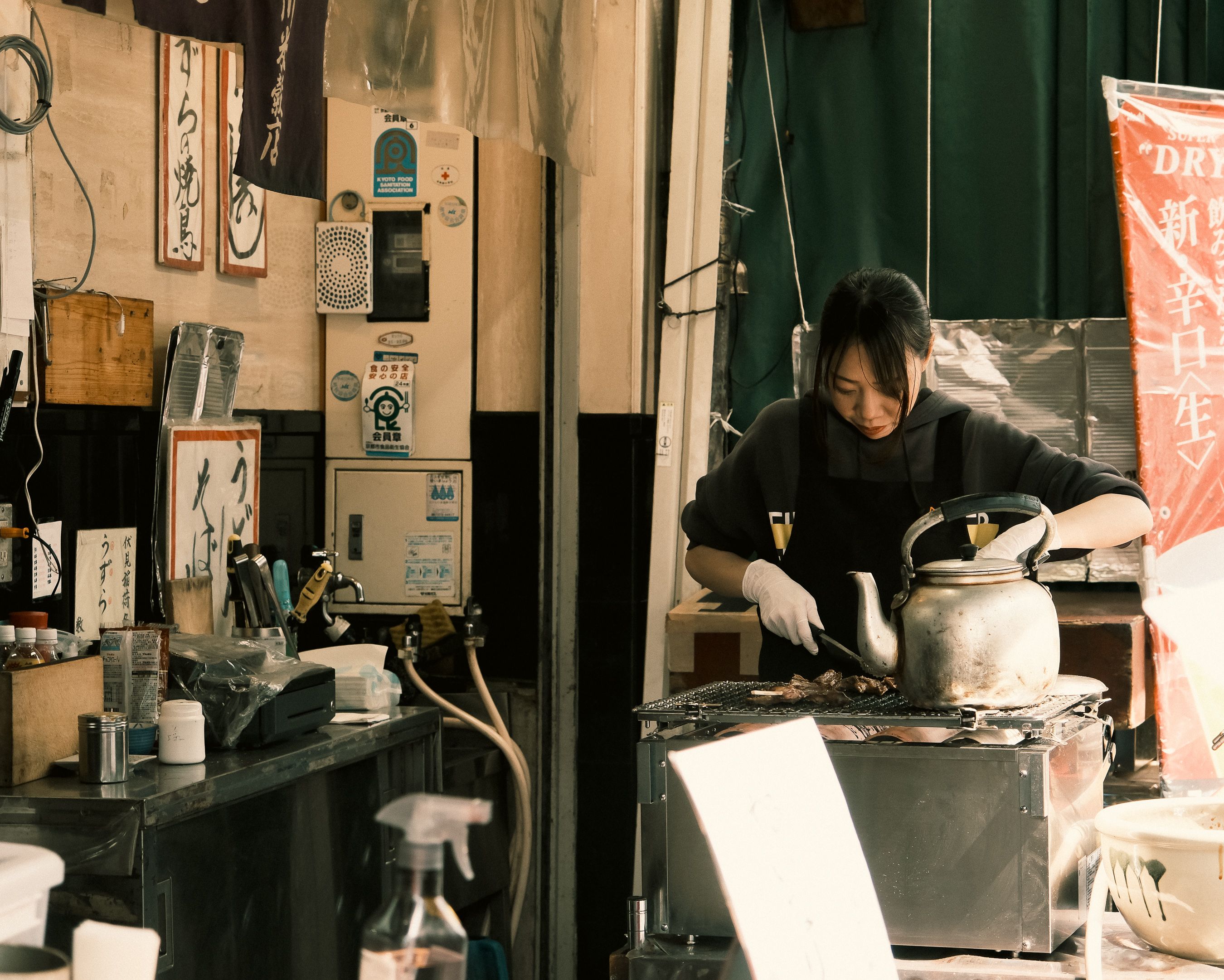 Traditional Street Food Vendor in Tokyo Market · Free Stock Photo