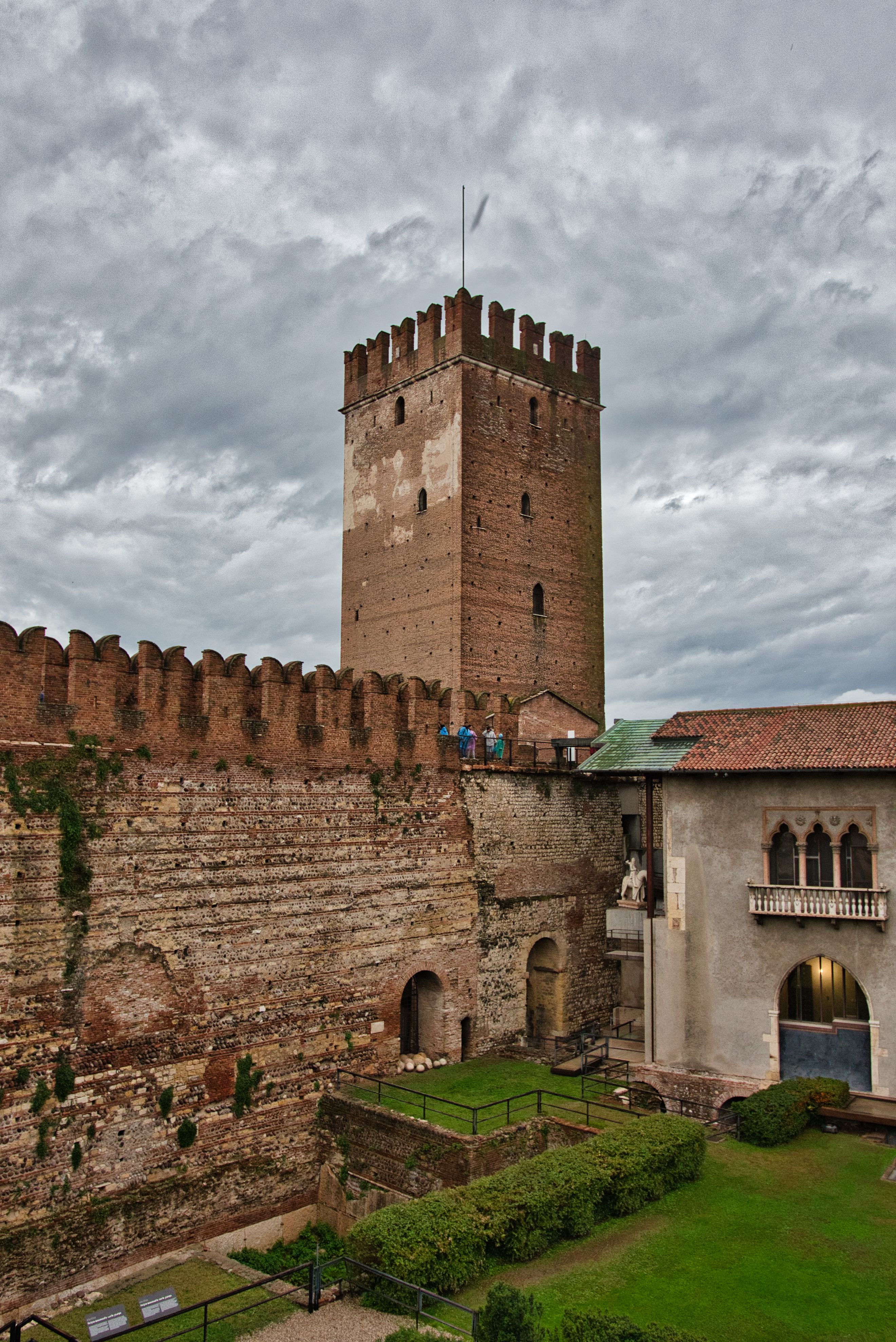 Beige Bricked Castle Surrounded With Green Grasses Under Blue Sky ...