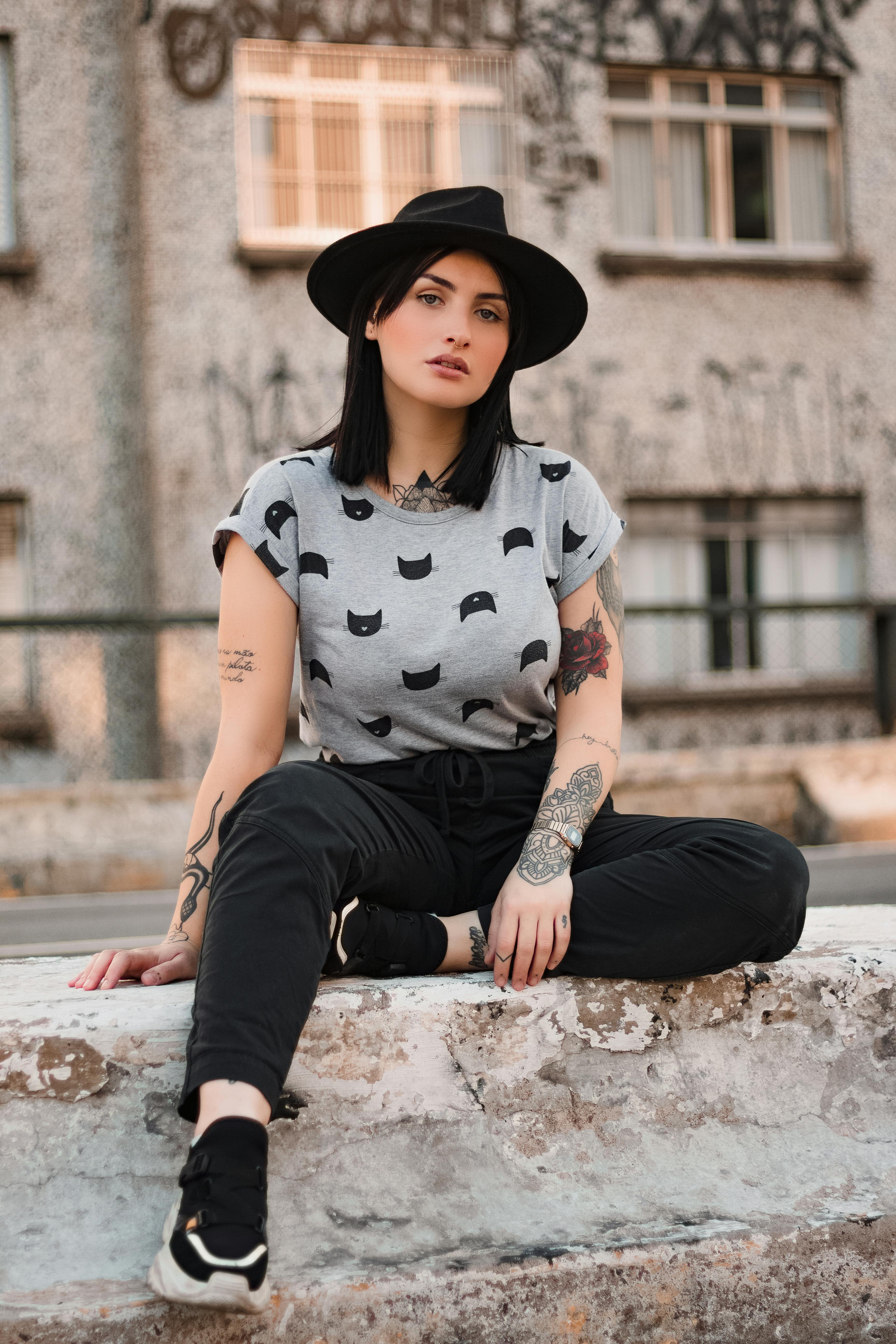 Photo of Woman Wearing Black Fedora · Free Stock Photo