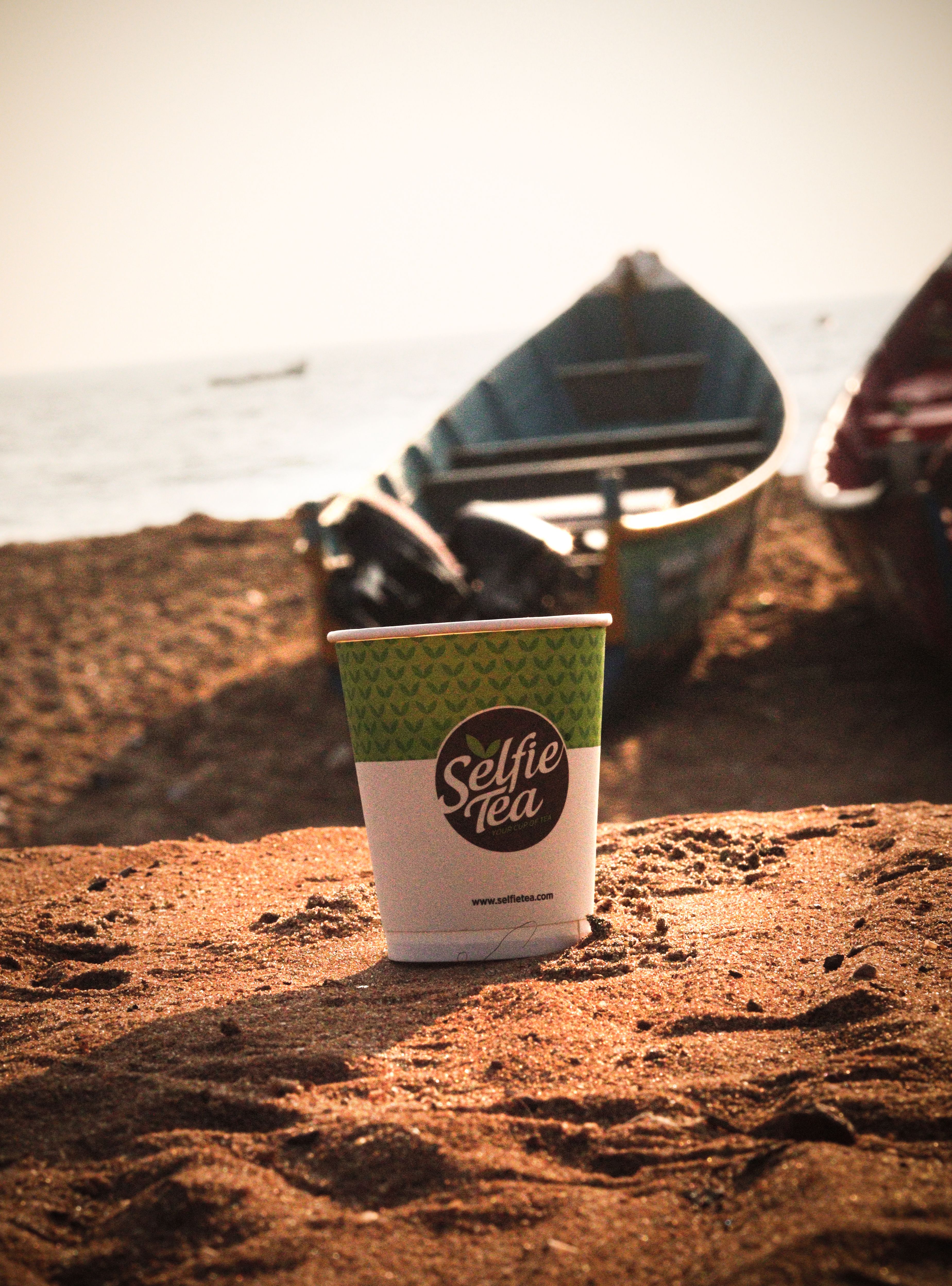 Beach Photoshoot For Selfie Tea · Free Stock Photo