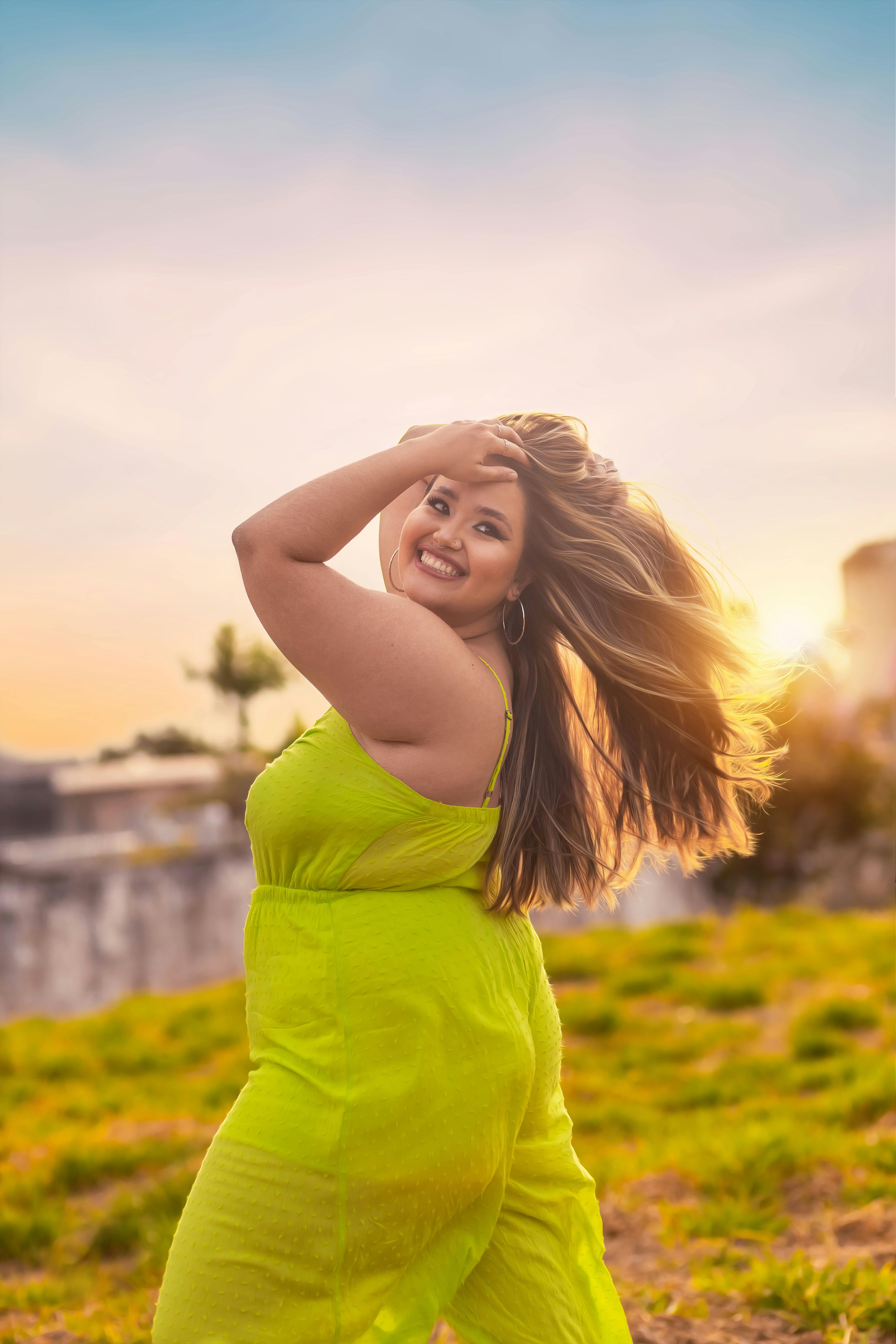 Woman Wearing Red Top Smiling · Free Stock Photo