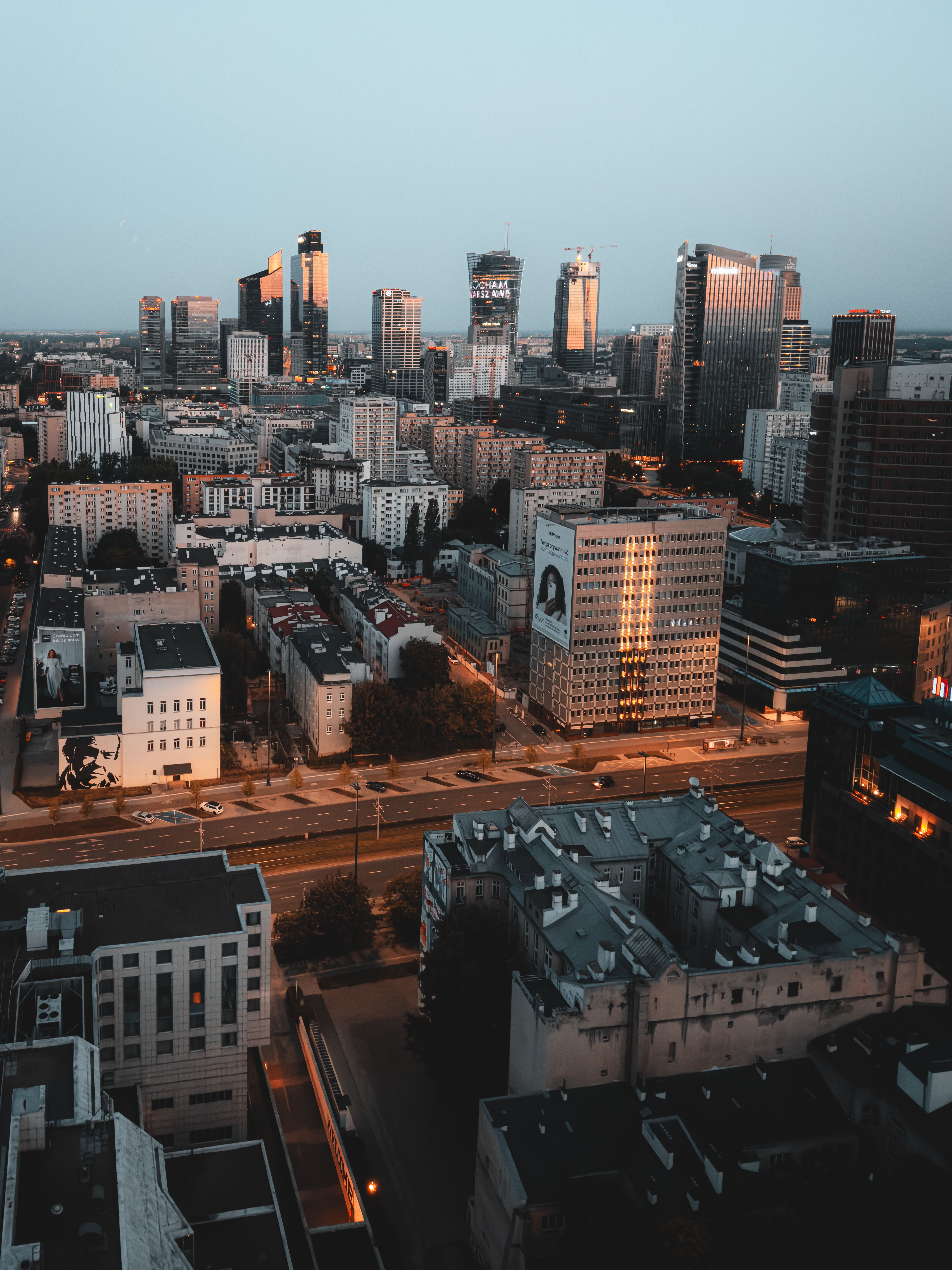 Aerial Photo of City Commercial Buildings · Free Stock Photo