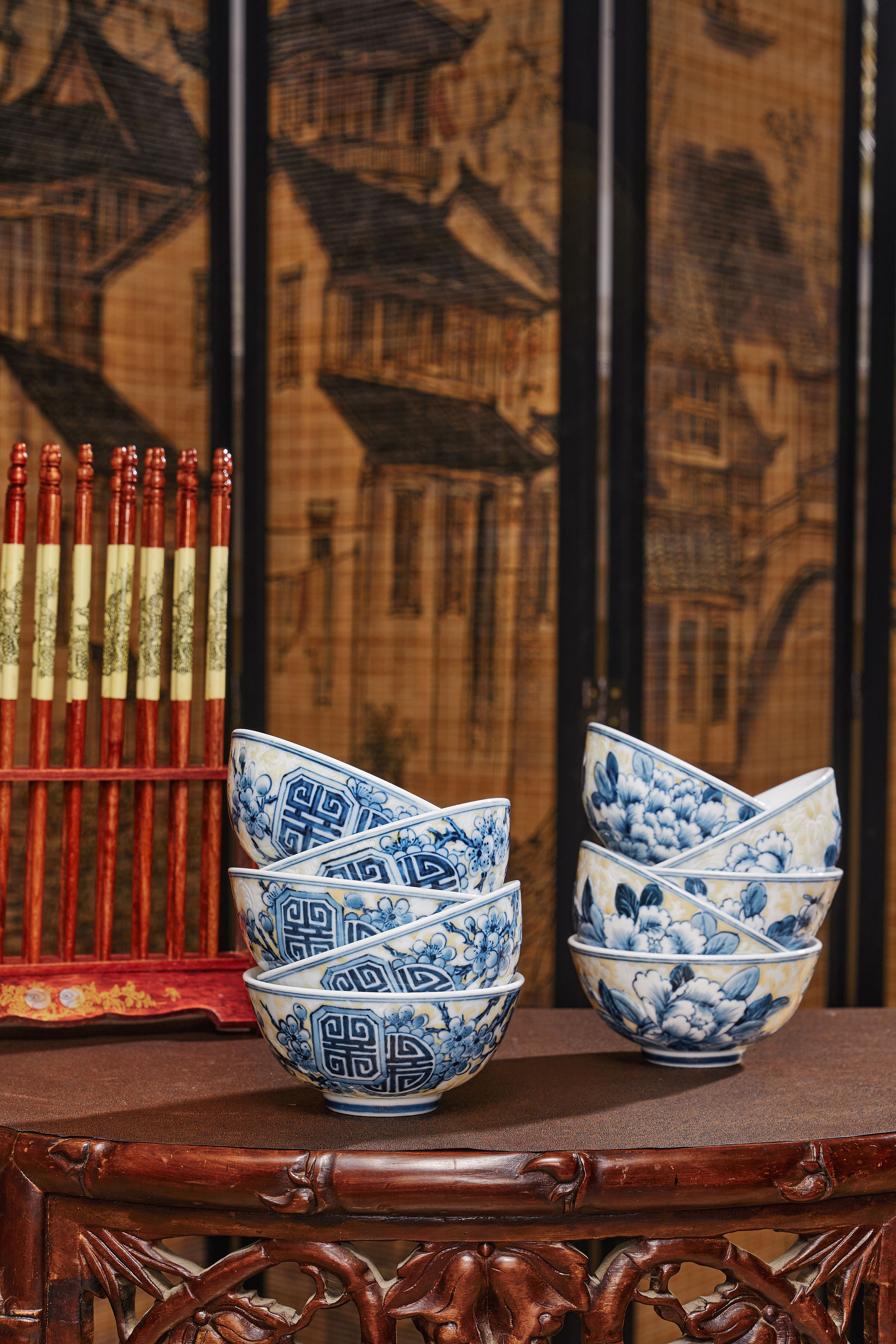 Handcrafted Porcelain Altar Bowl from the Golden Silk Embroidery ...