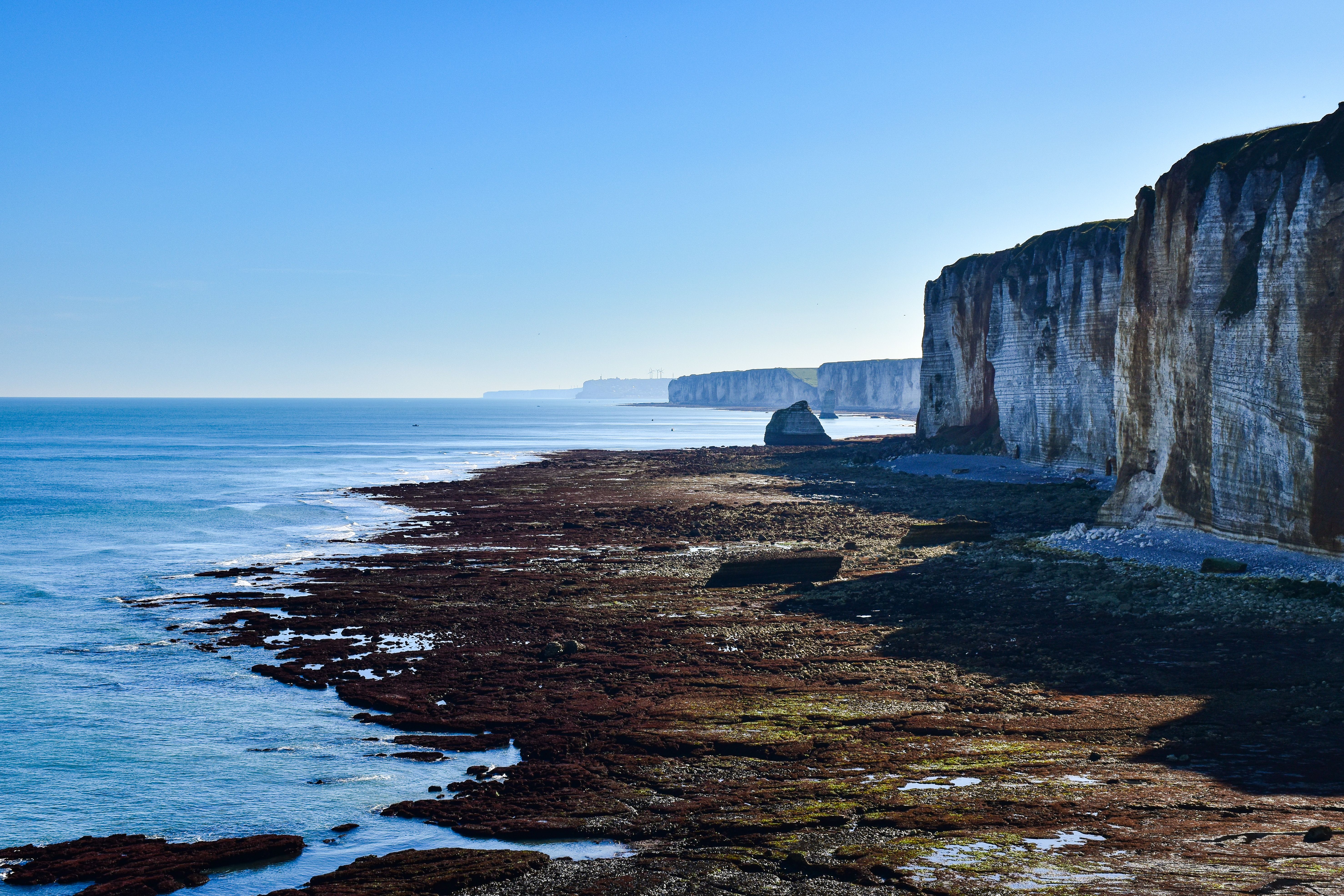 The cliffs of the coast of france · Free Stock Photo