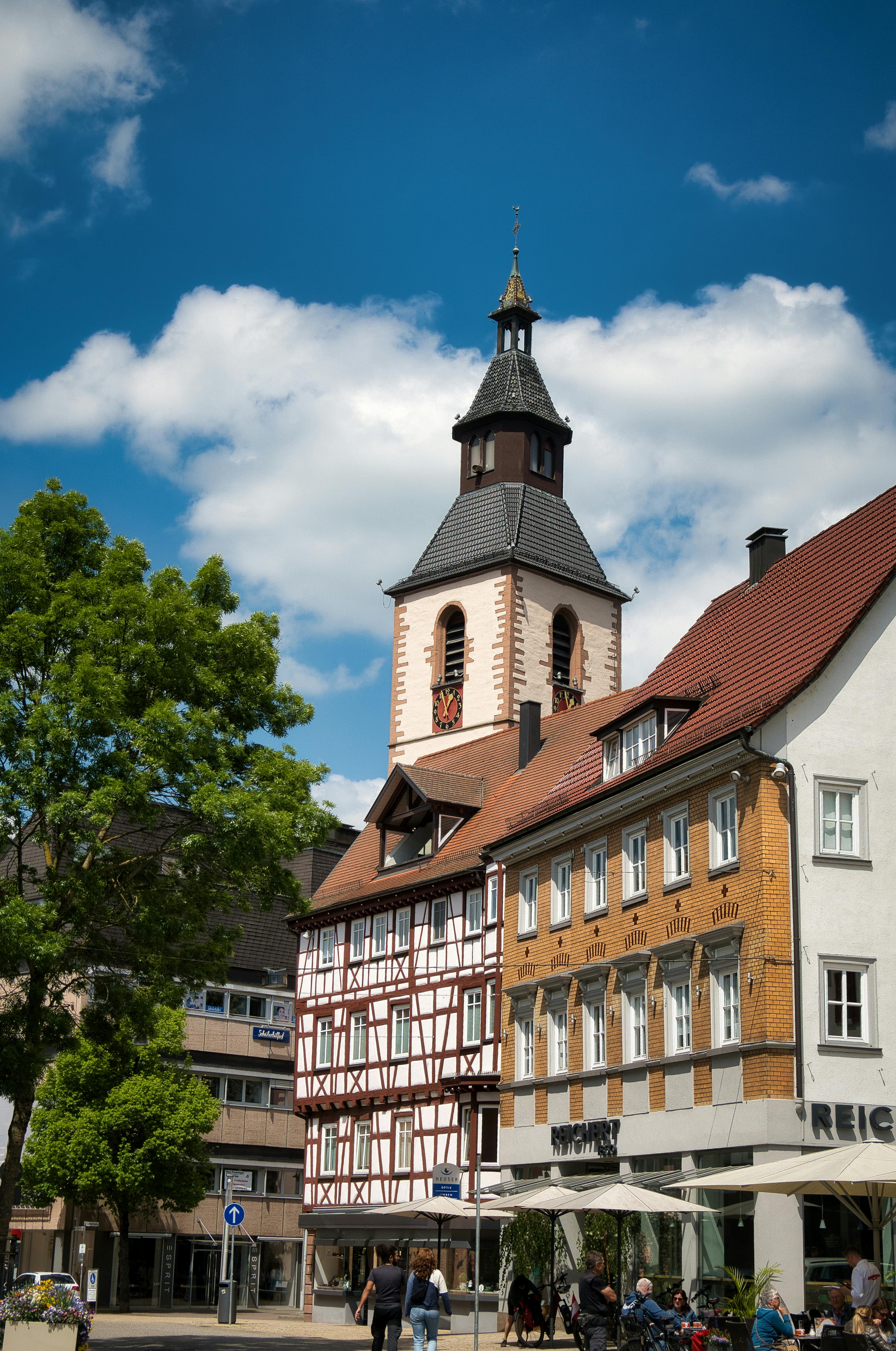 City center of Nagold in the Black Forest, Germany · Free Stock Photo