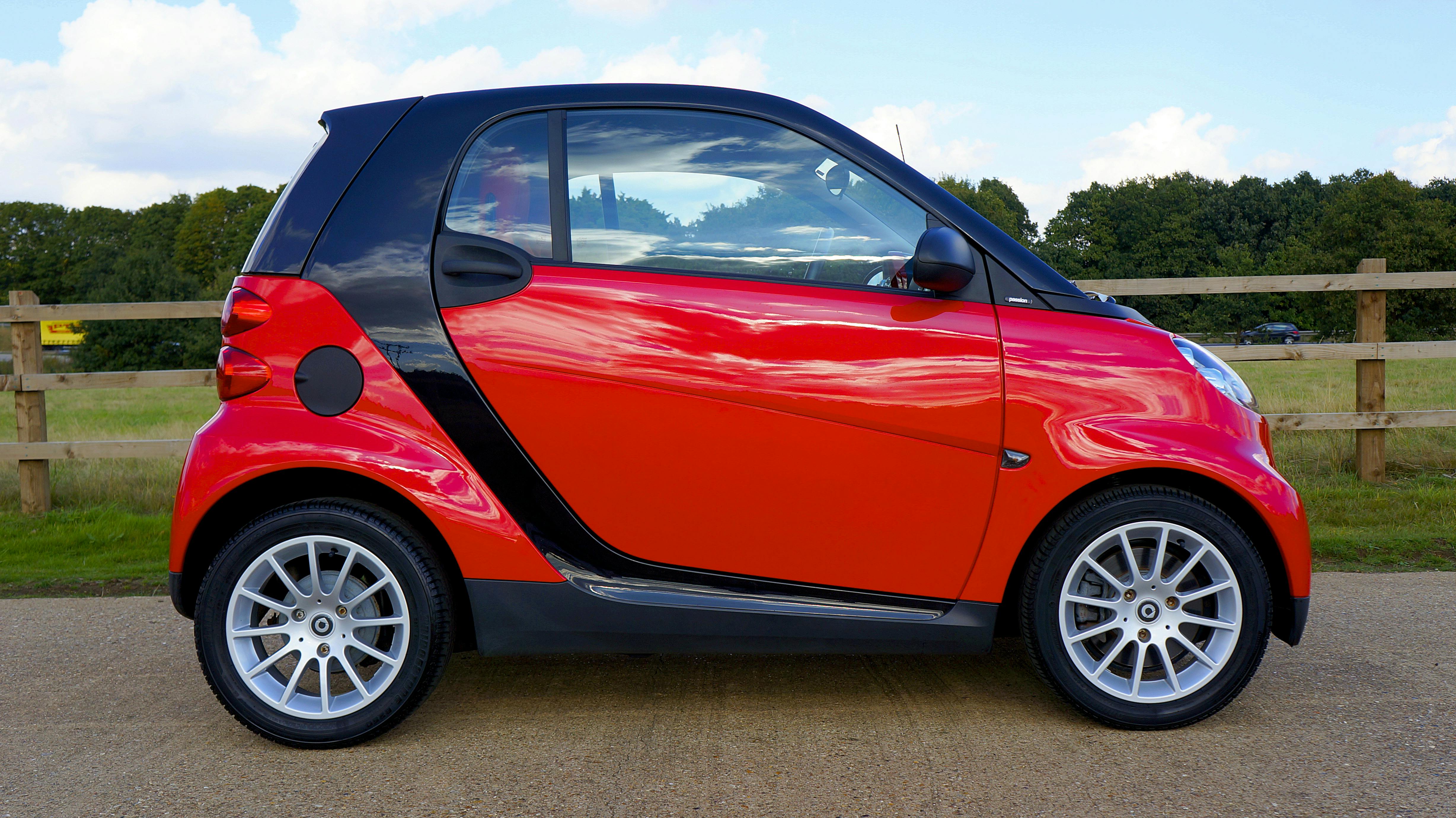 Blue Smart Fortwo · Free Stock Photo