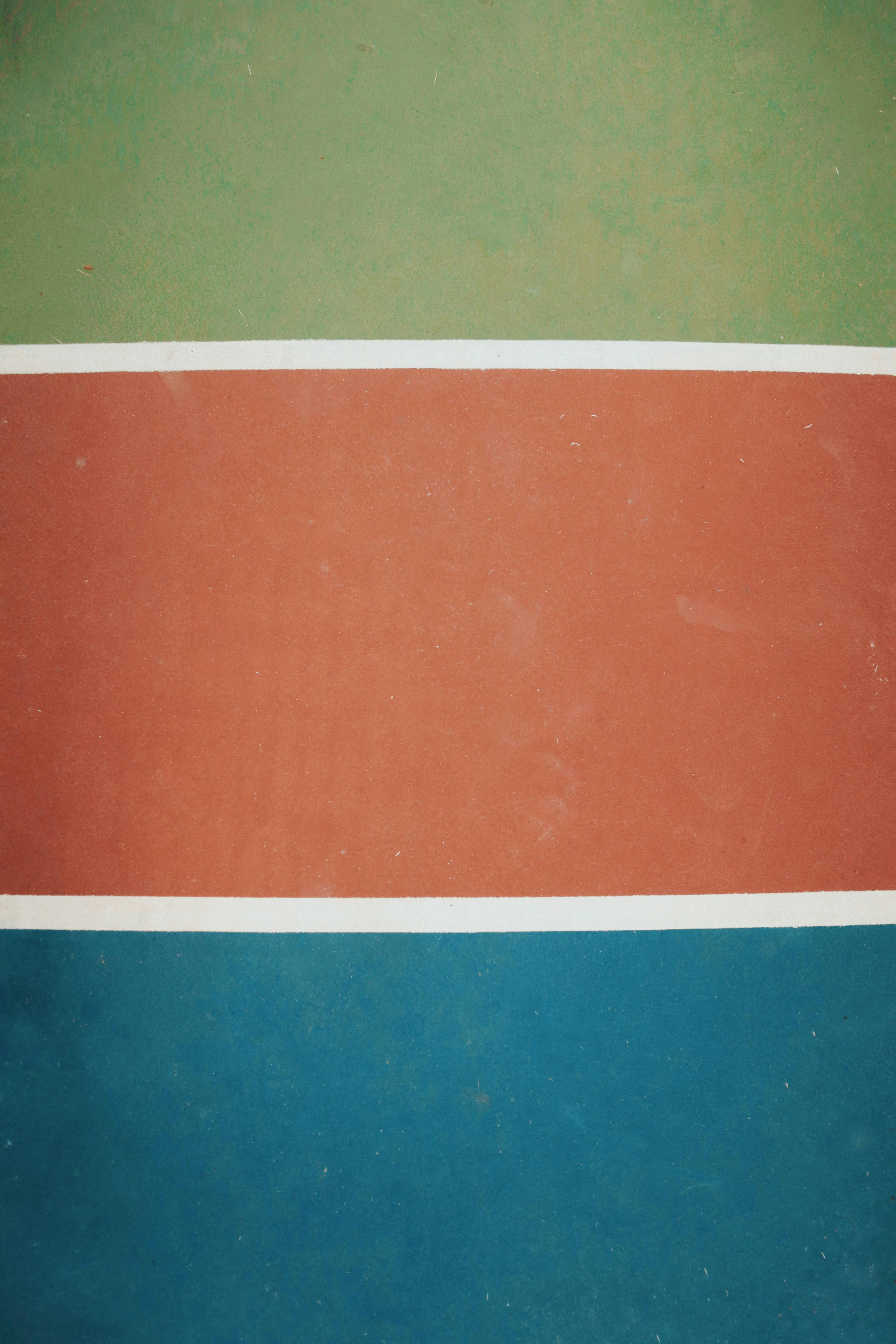 A poster with a green, blue and orange color scheme · Free Stock Photo