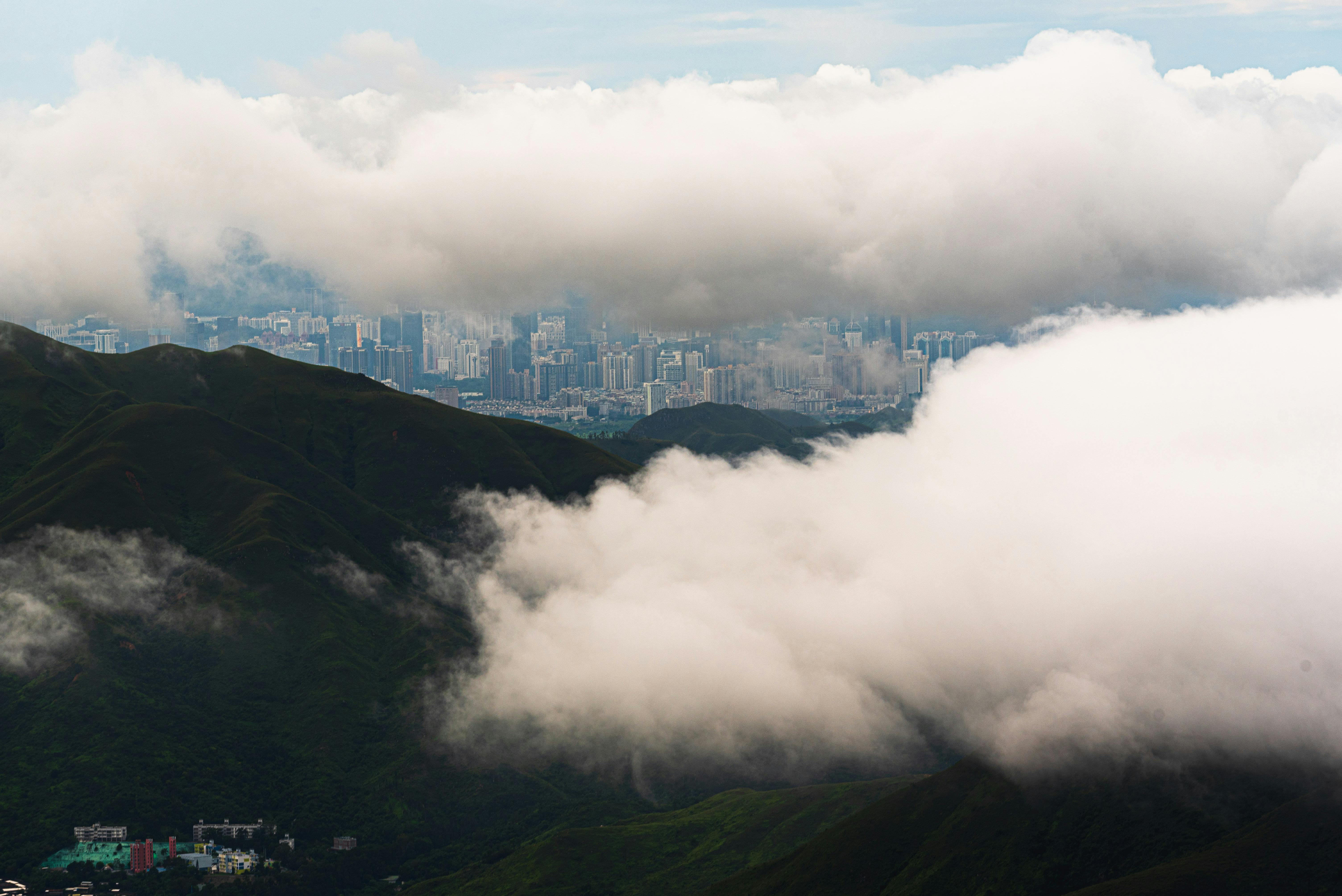 Bird's Eye View Of City During Dawn · Free Stock Photo