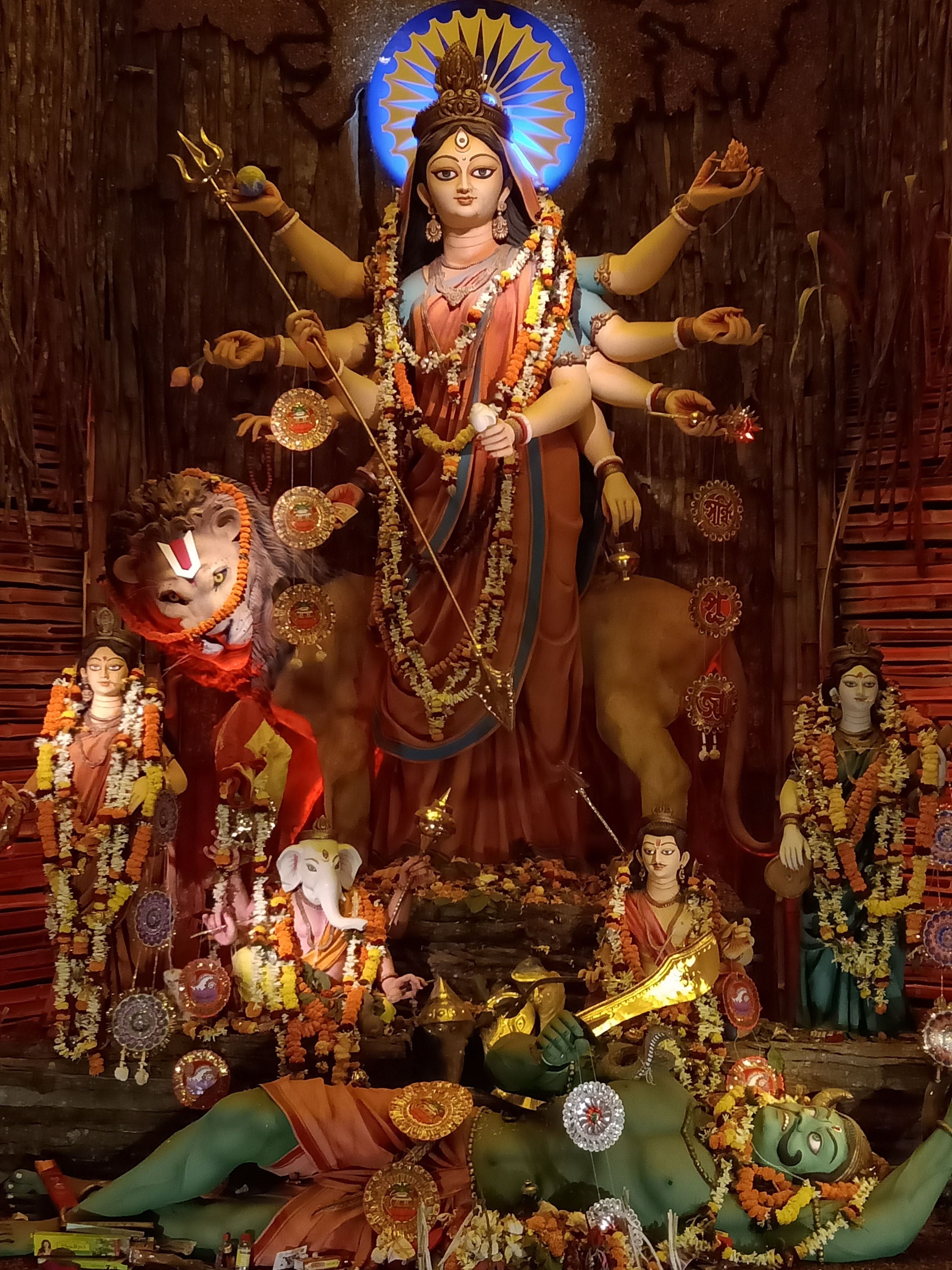 Colorful Durga Altar · Free Stock Photo