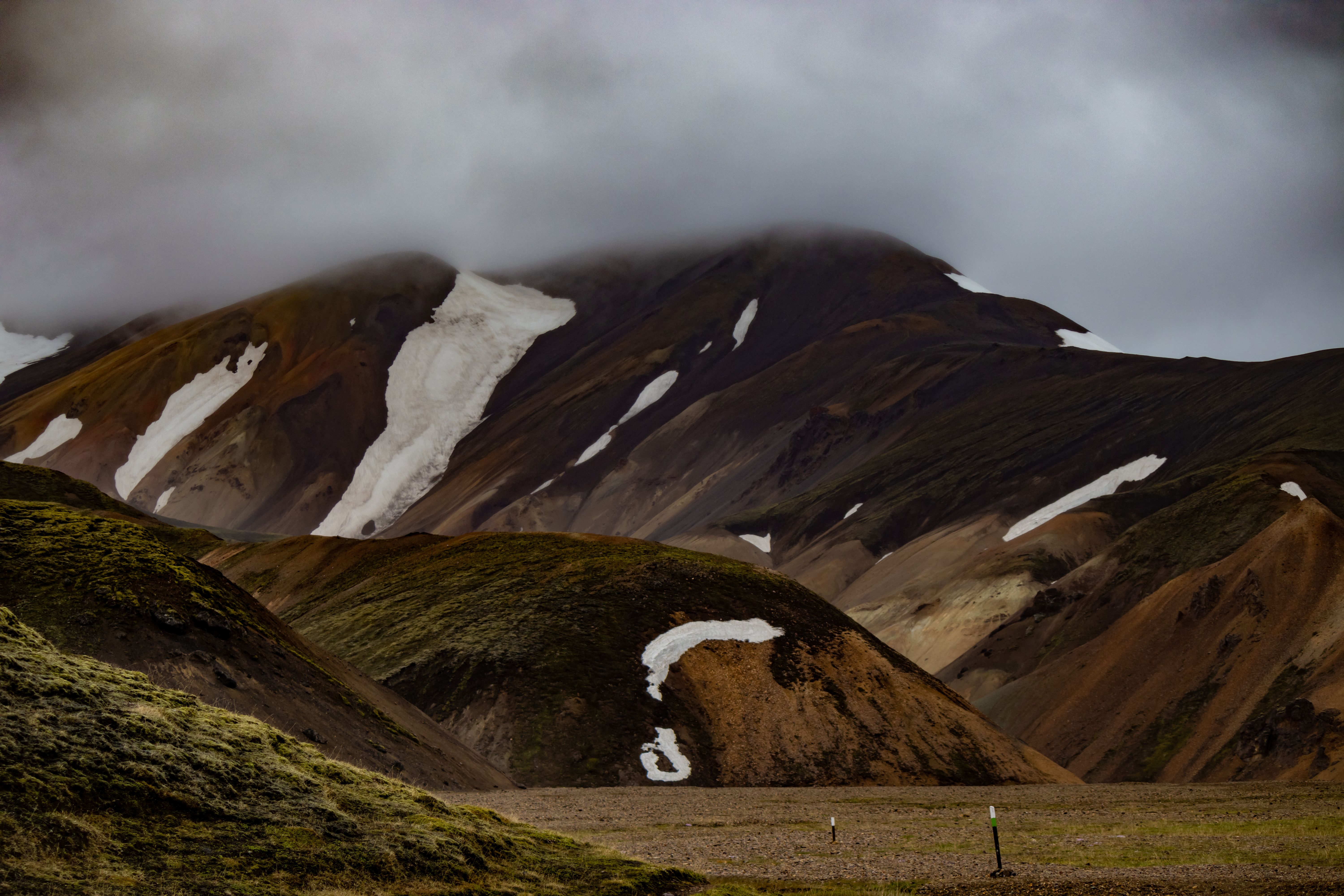 Majestic Mountains of Landmannalaugar. Icelandic colorful mountains in ...