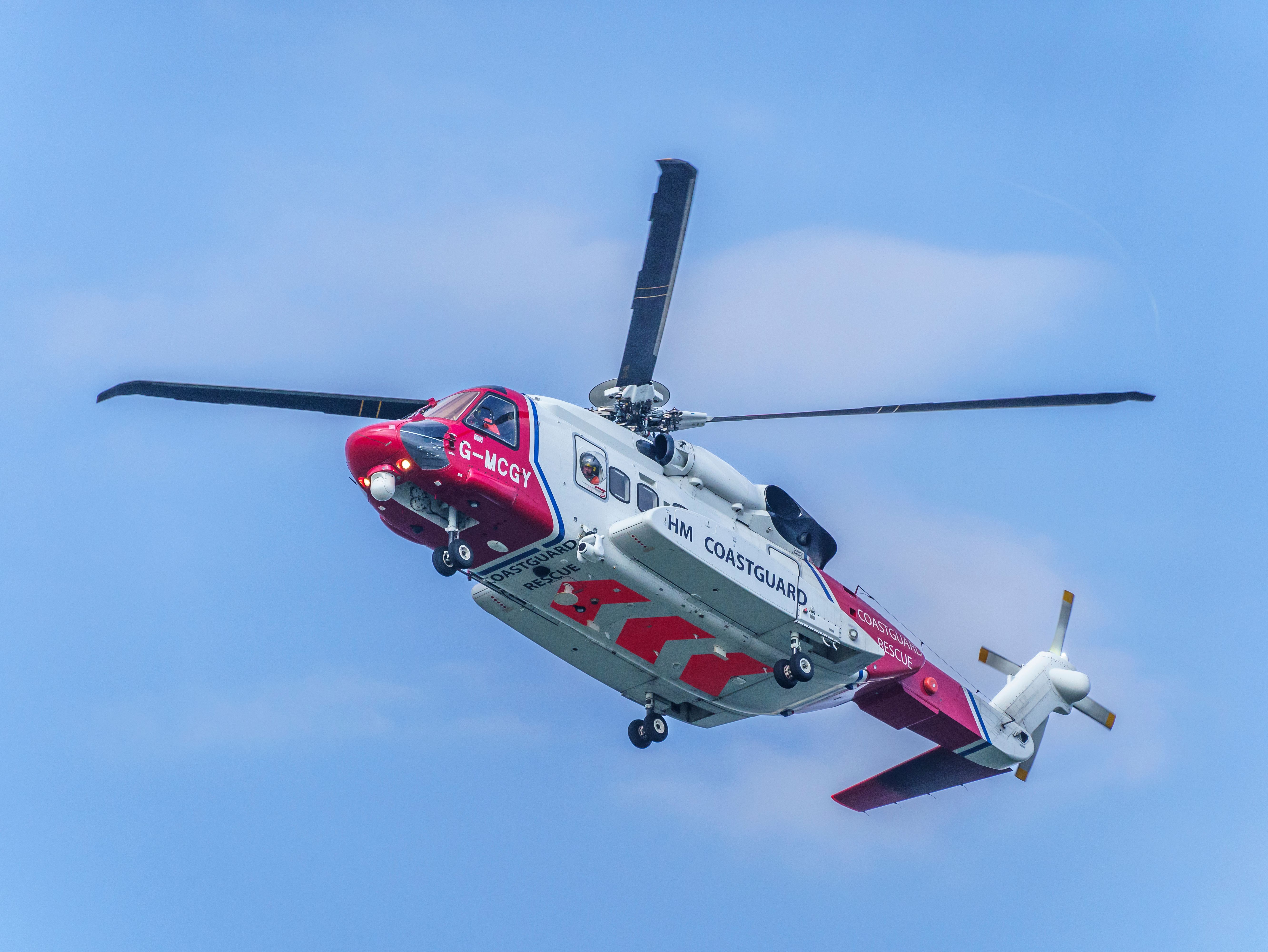 HM Coastguard helicopter · Free Stock Photo