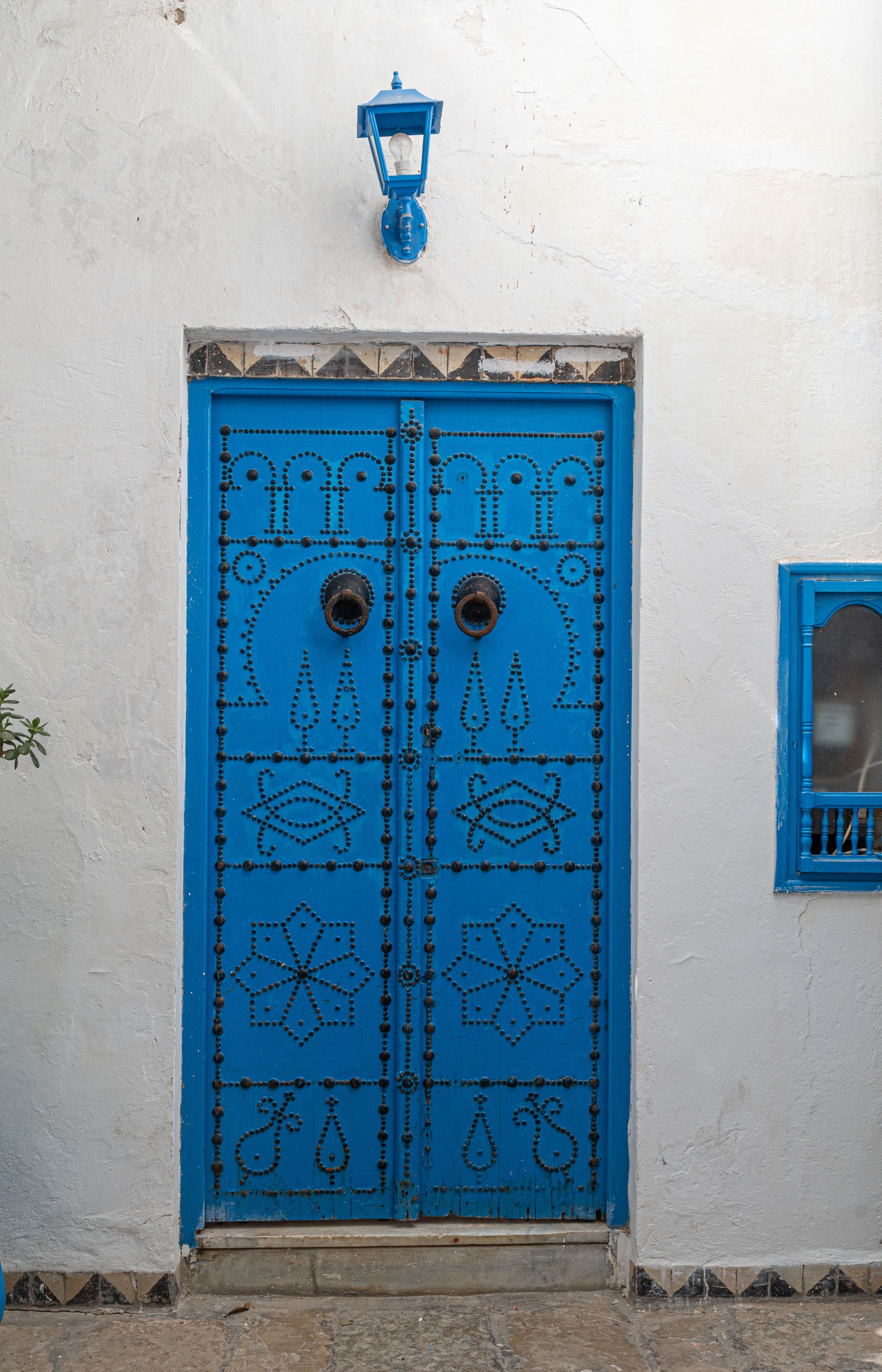Door from Dar al-Annabi Sidi Bou Said Tunisia · Free Stock Photo