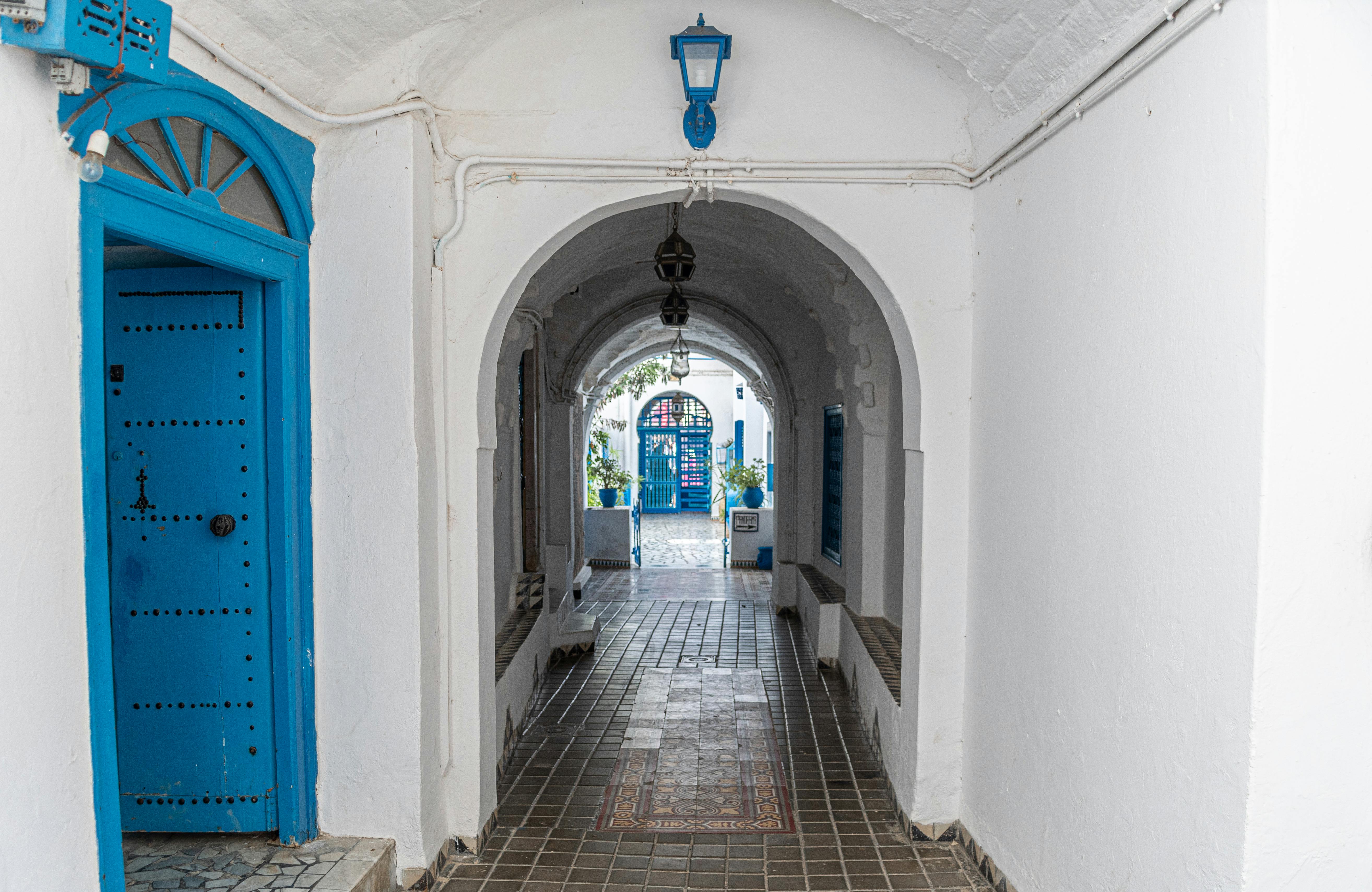 Corridor from Dar al-Annabi Sidi Bou Said Tunisia · Free Stock Photo