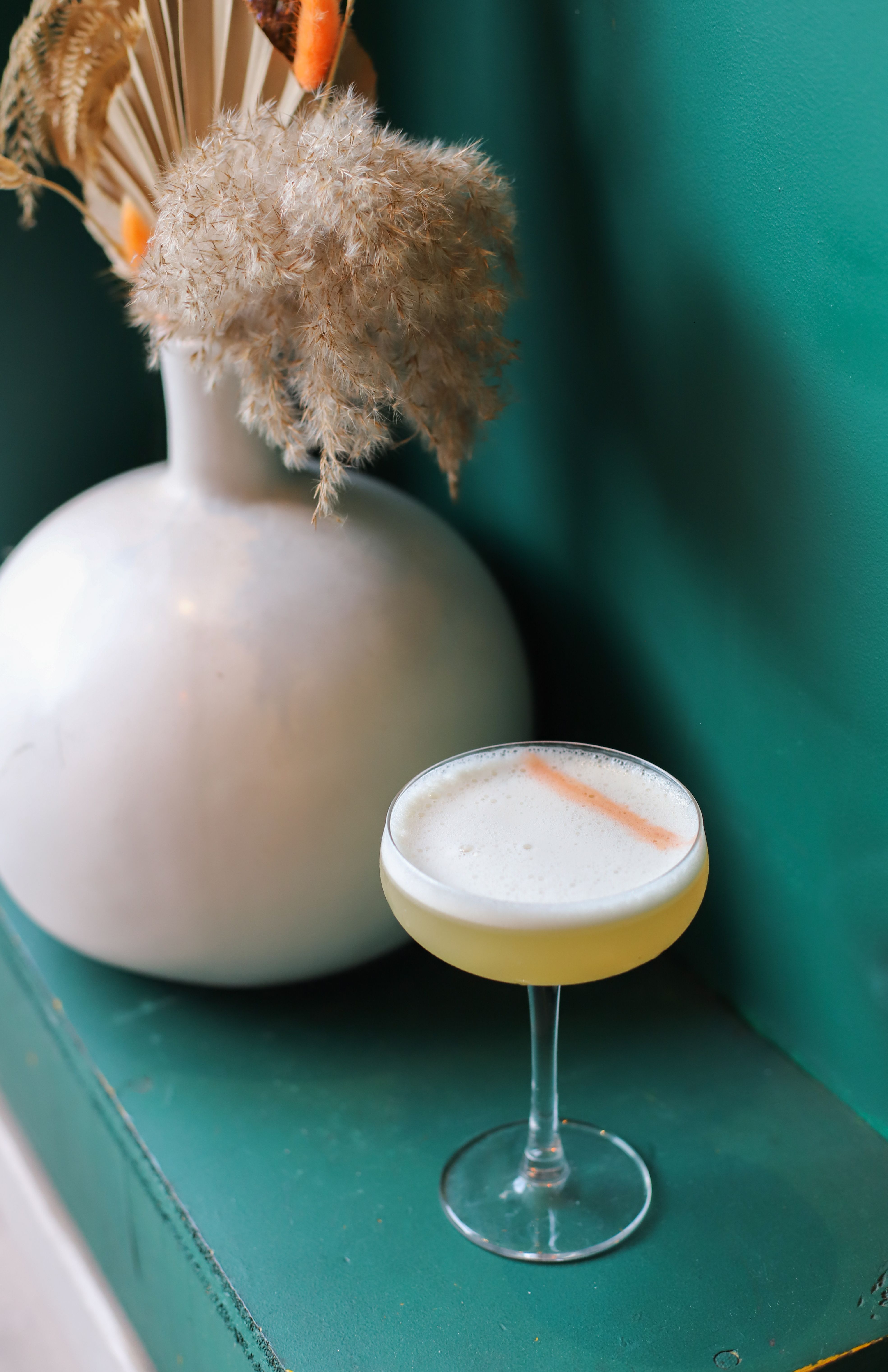 Cocktail Glass and Plant in Vase · Free Stock Photo