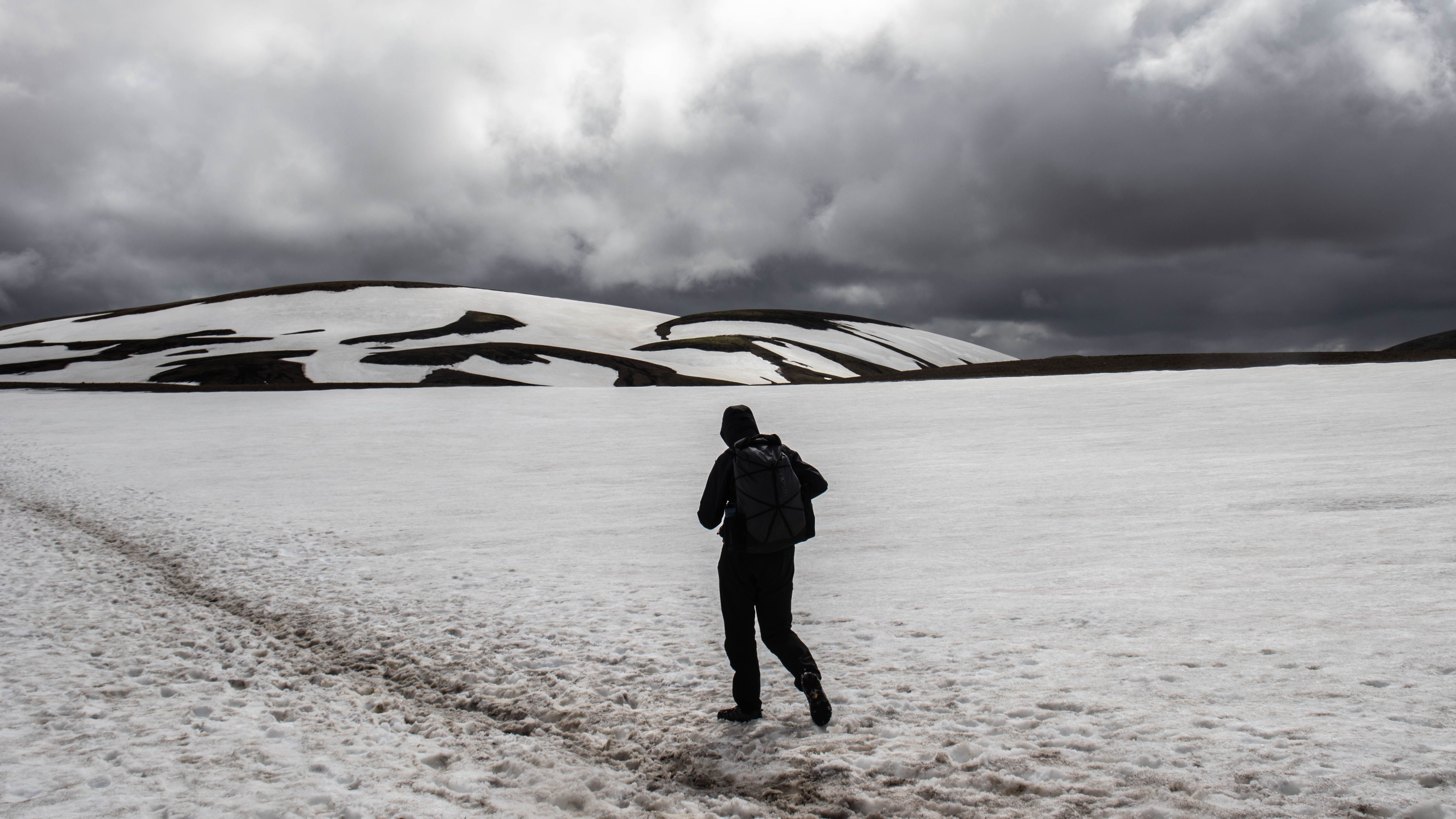Isolated Shelter in the Icy Wilderness of Landmannalaugar · Free Stock ...