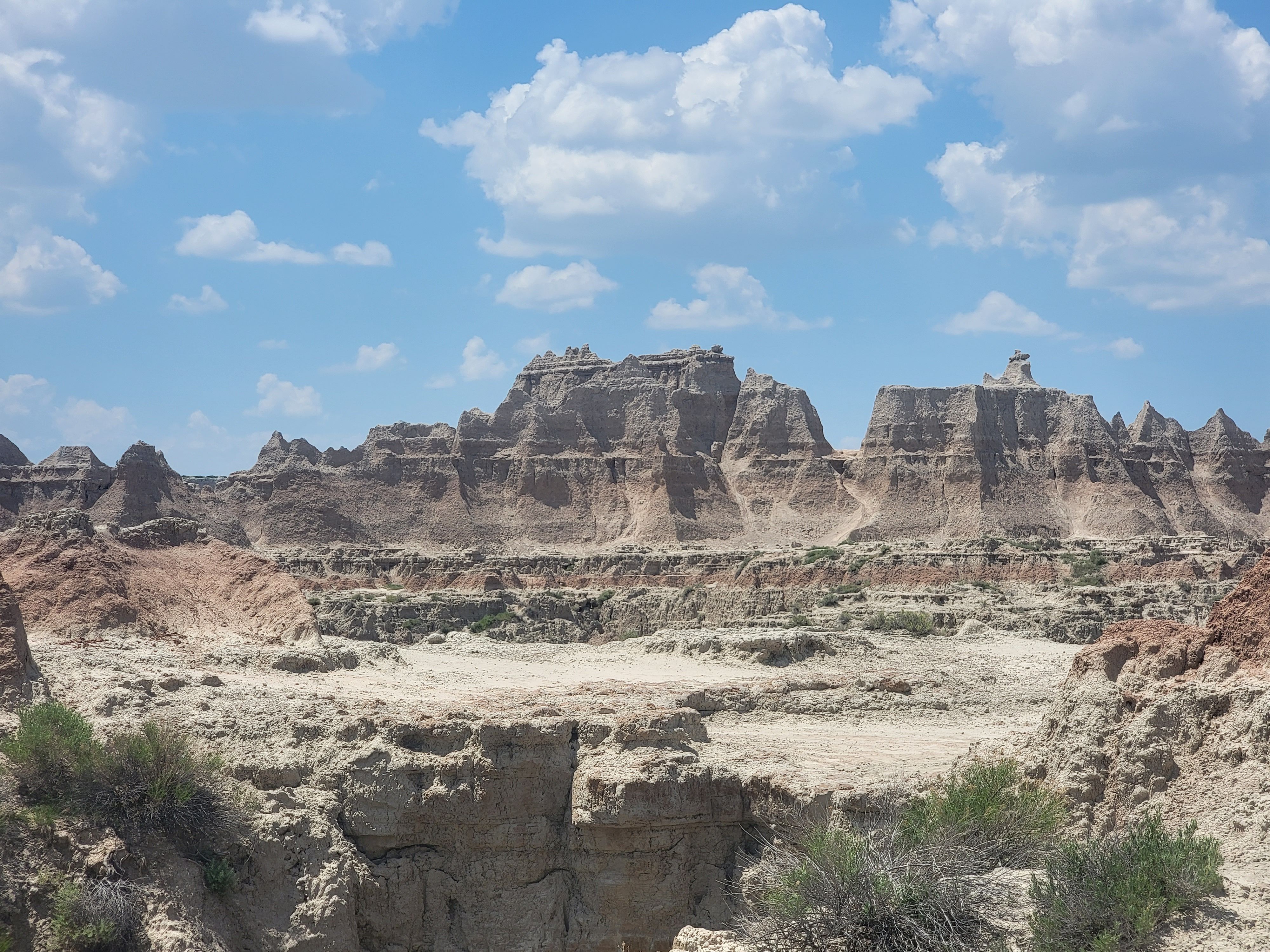 The badlands are a beautiful landscape with rocks and sand · Free Stock ...