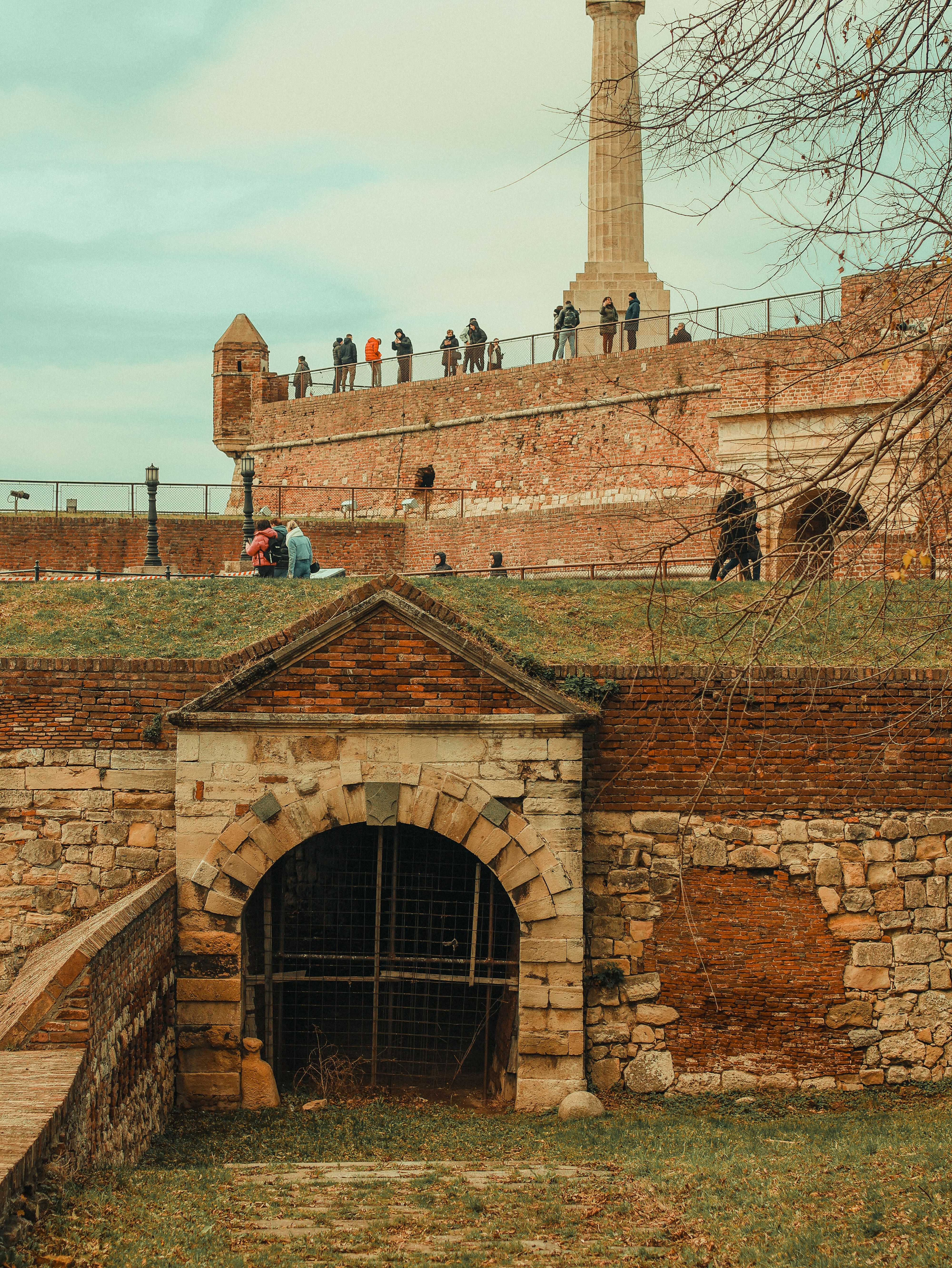 The fort is surrounded by a brick wall · Free Stock Photo