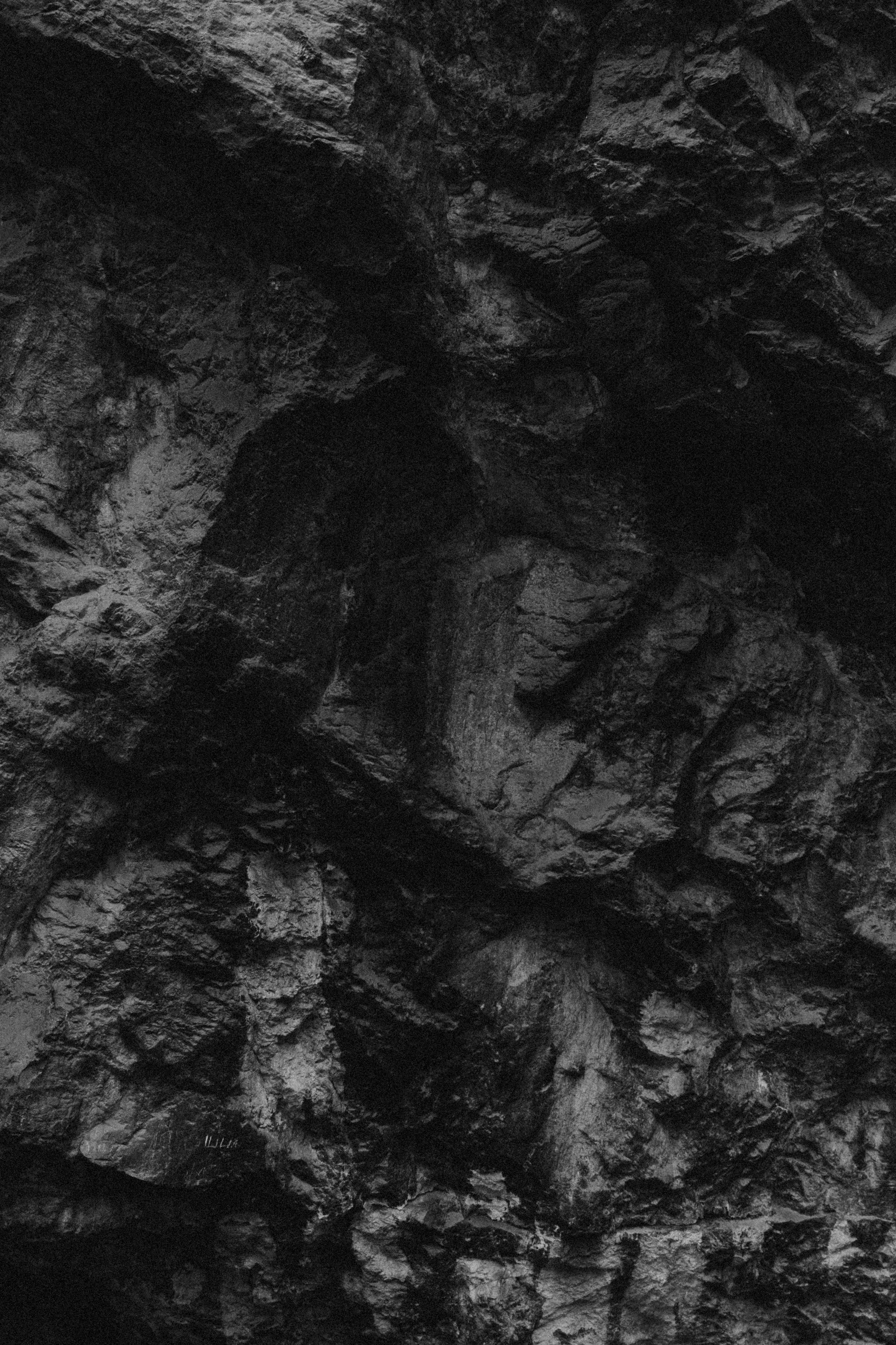 The cover of the book, the black and white photo of a rock · Free Stock ...