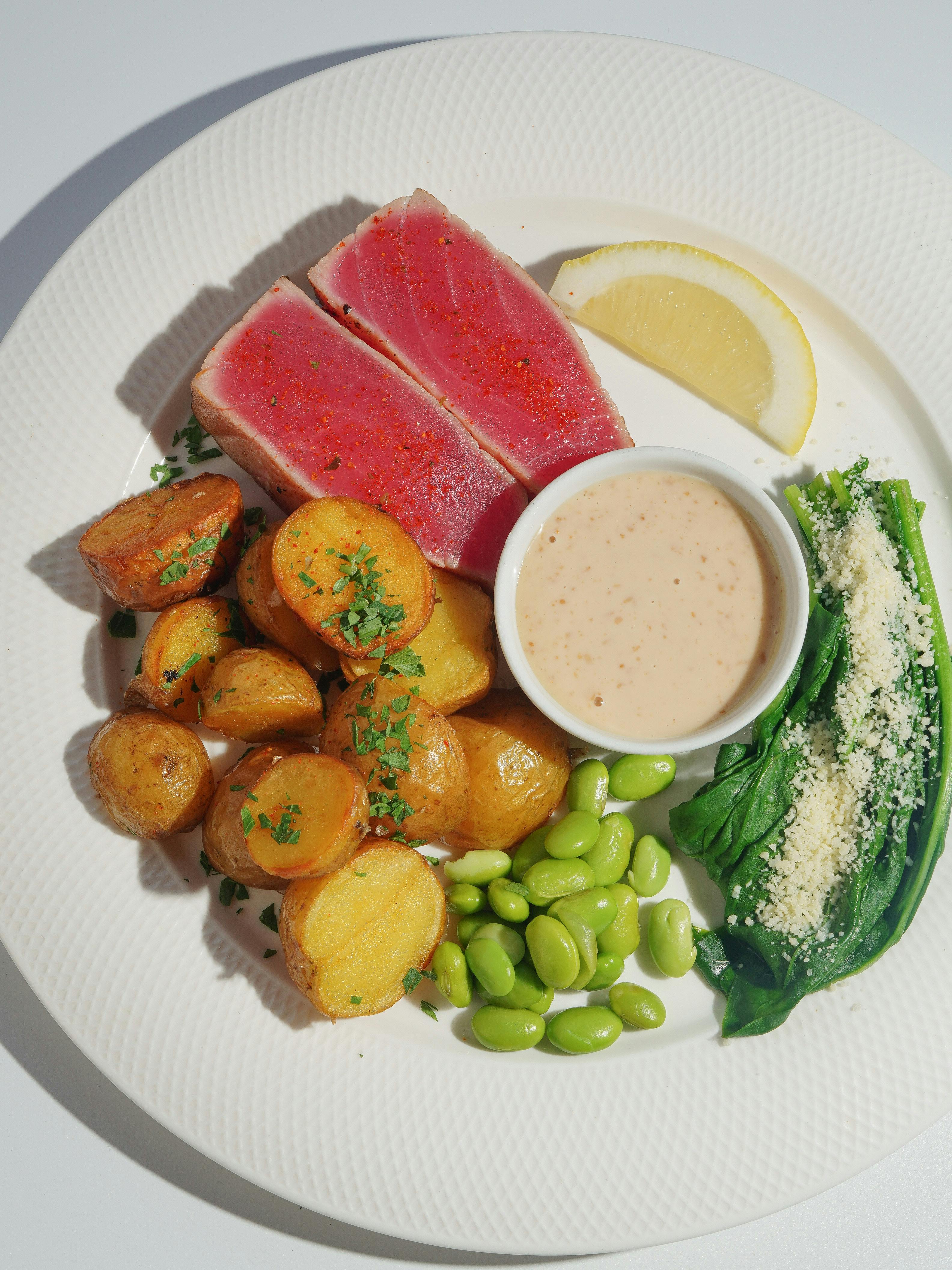 Dinner with Fish and Potatoes · Free Stock Photo