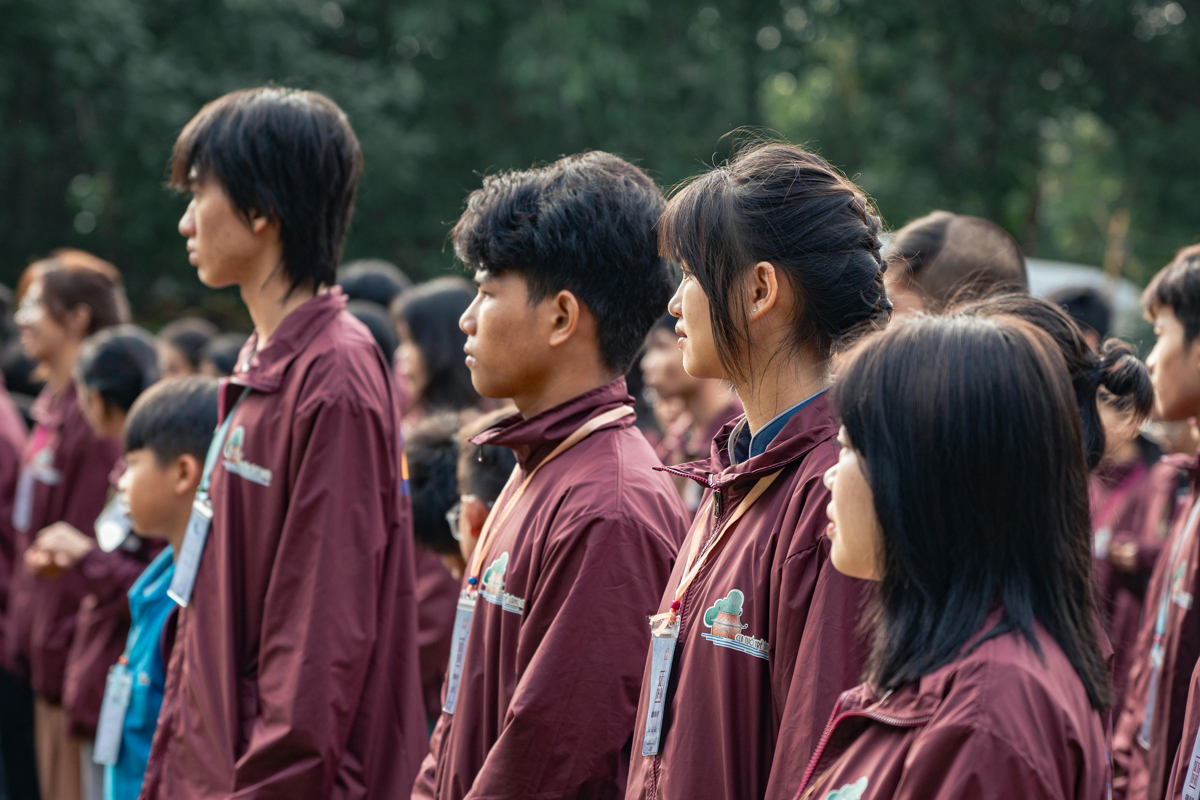 Group of Men Forming a Libe · Free Stock Photo