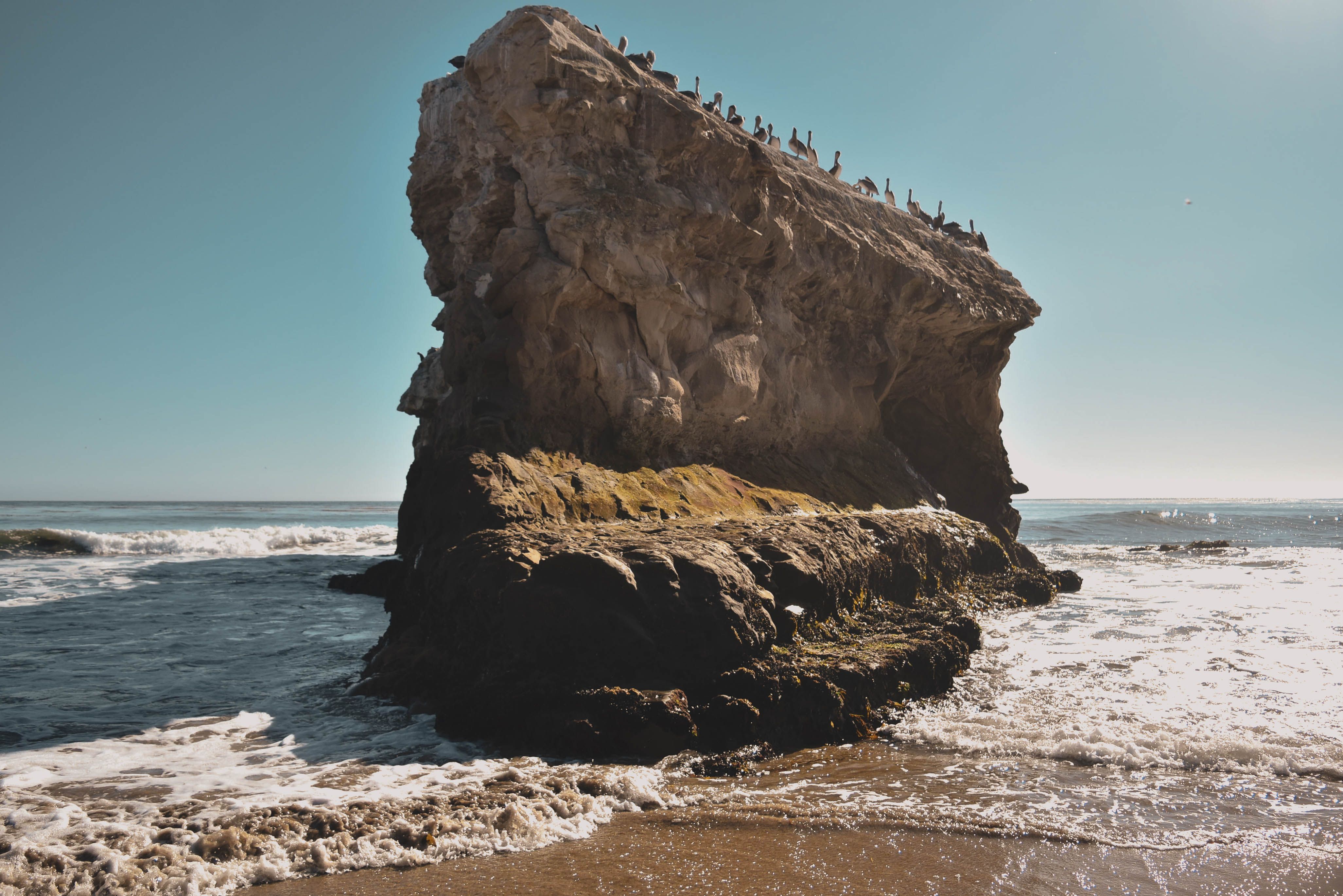 Santa Cruz Beach, California - Beautiful Rock · Free Stock Photo