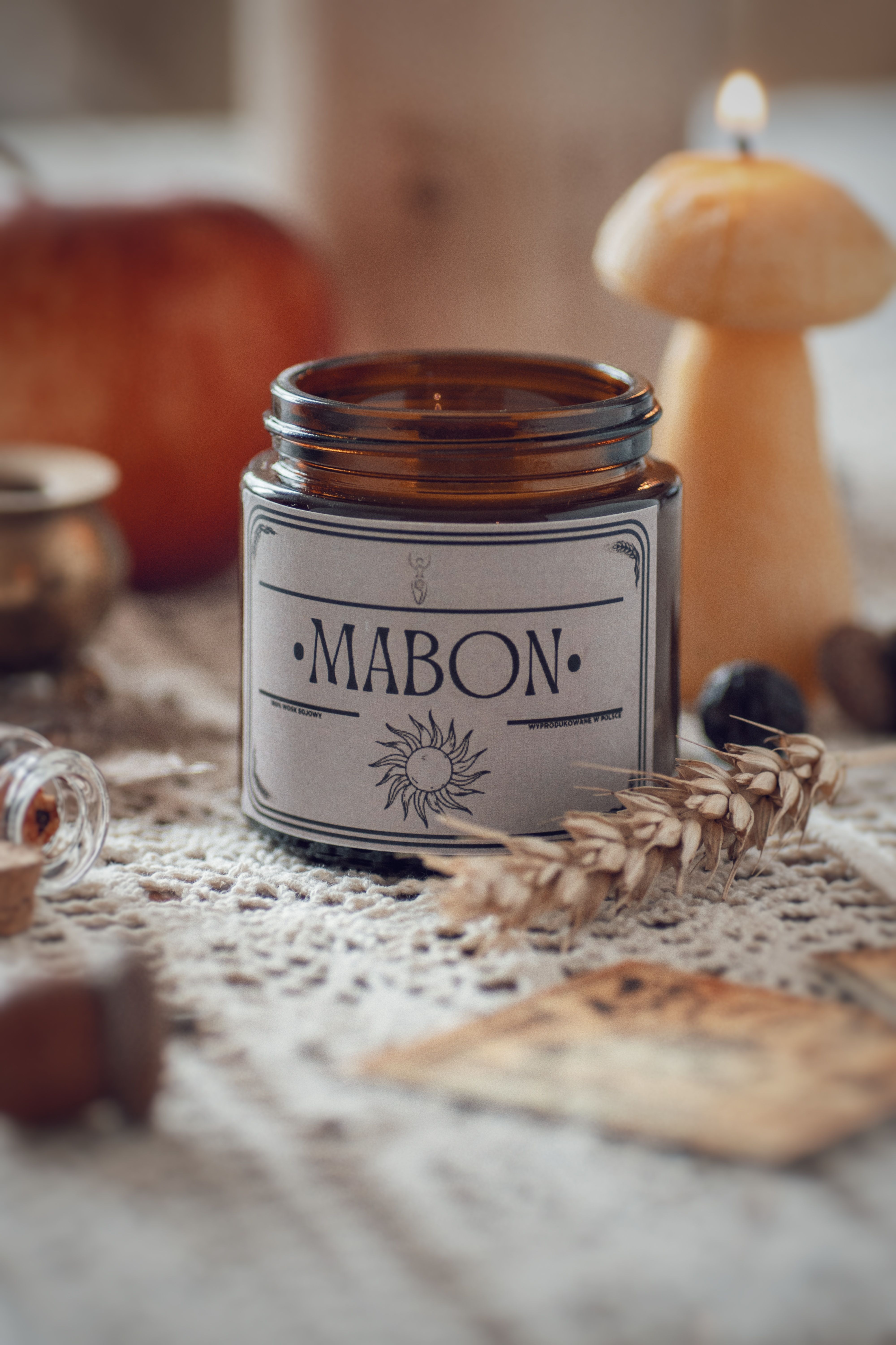 A candle with the word ambo on it · Free Stock Photo