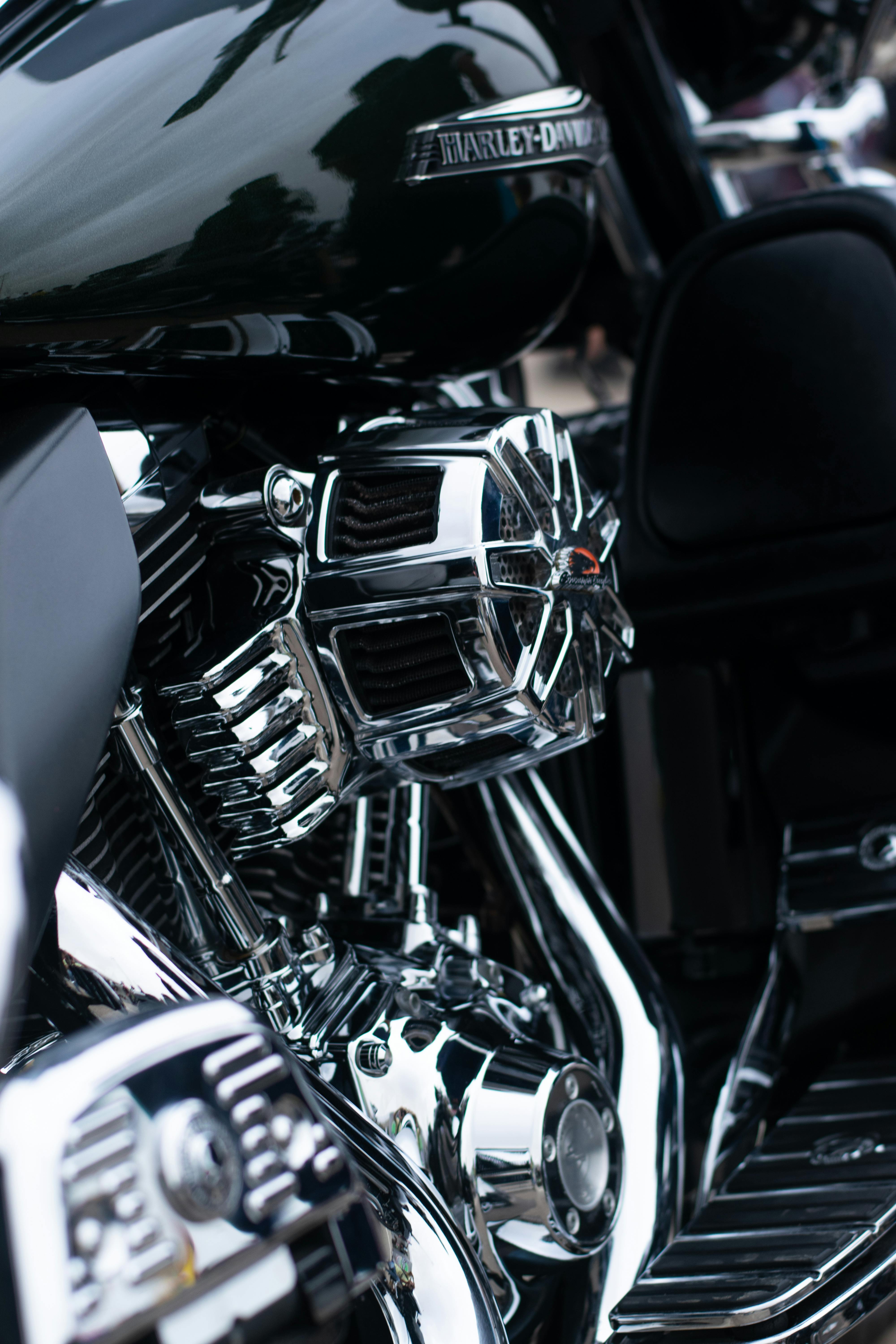 Black Motorcycle Engine · Free Stock Photo