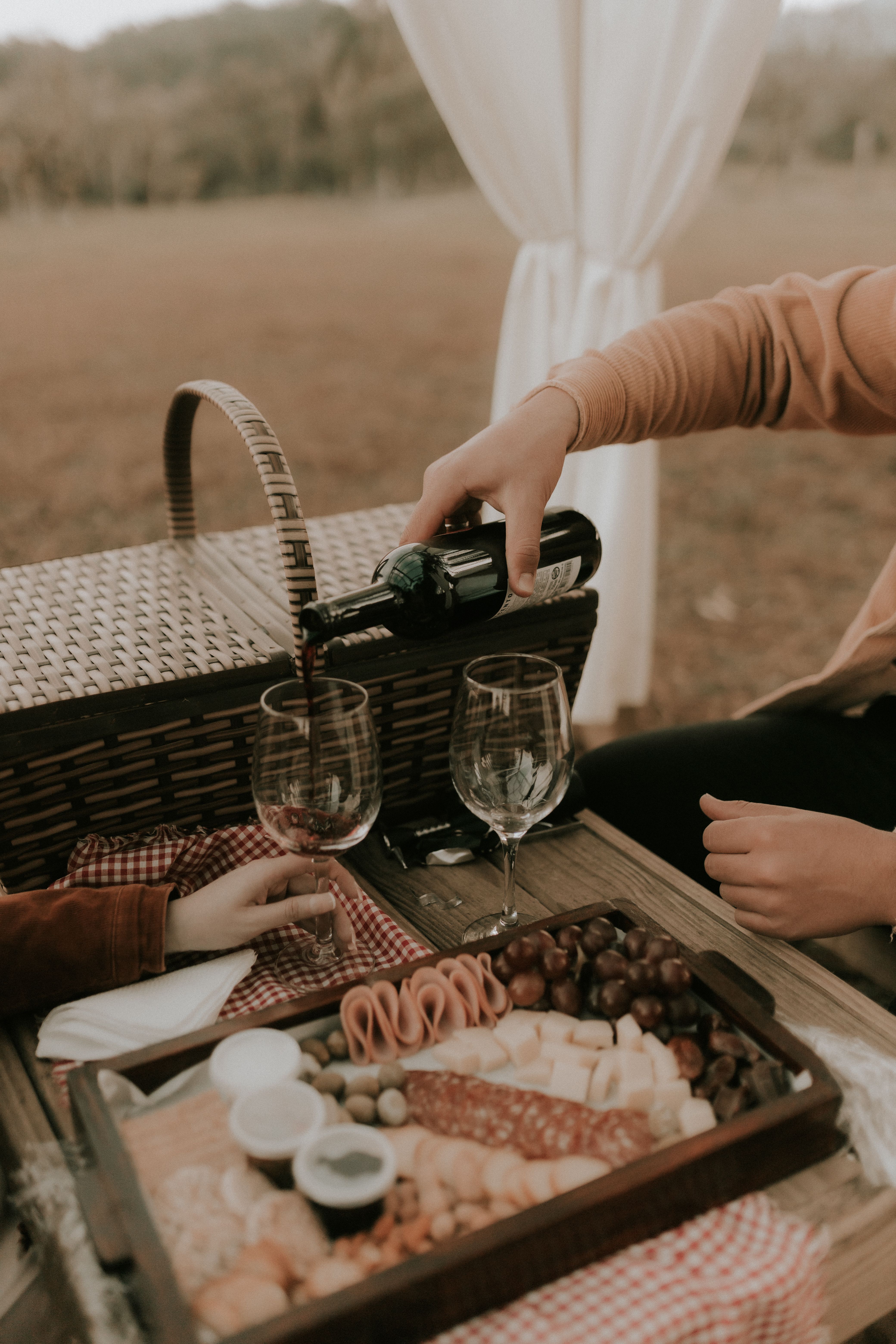 Person Pouring Red Wine on Wine Glass · Free Stock Photo