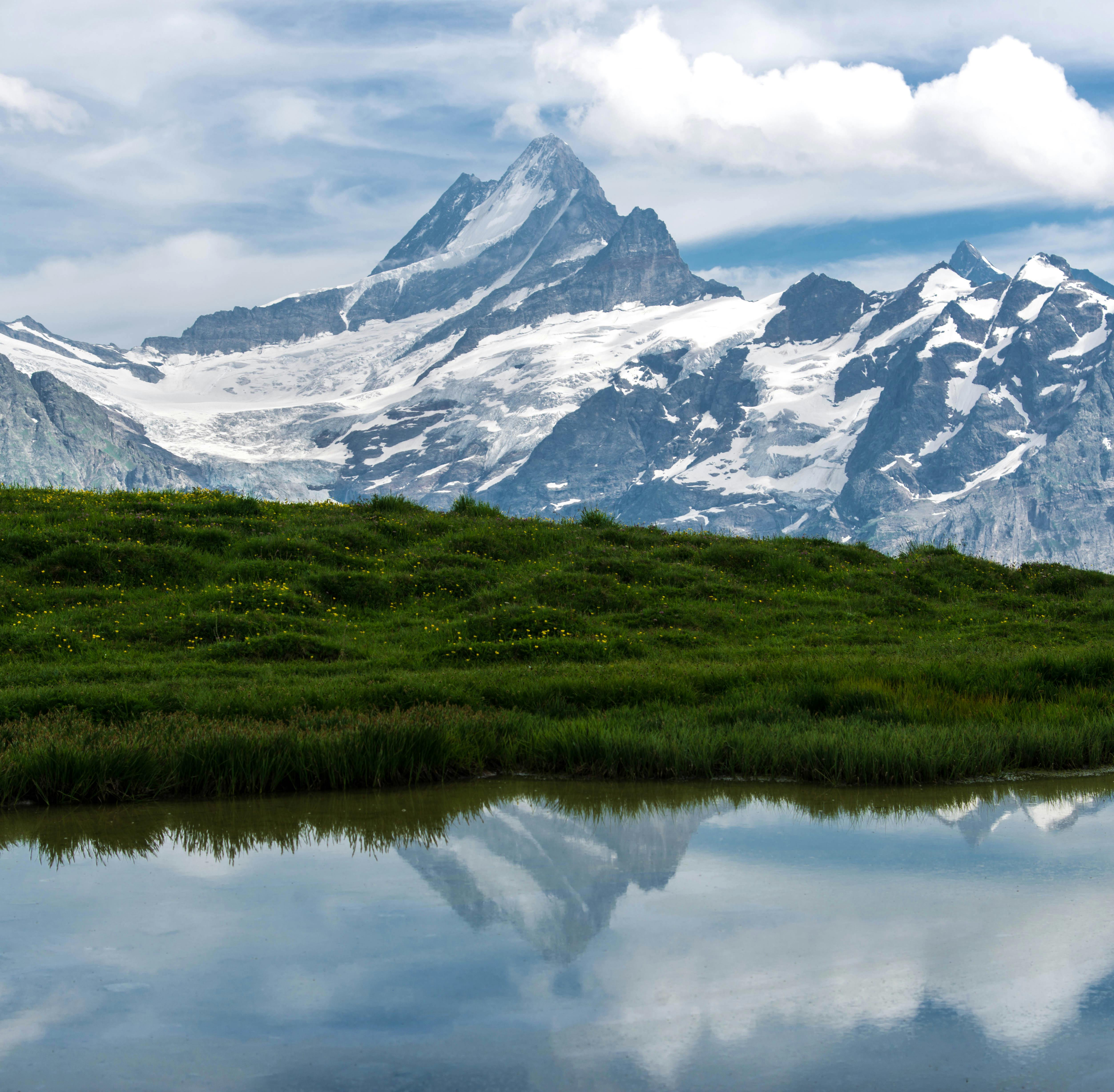 Scenic View Of Snow Capped Mountains · Free Stock Photo