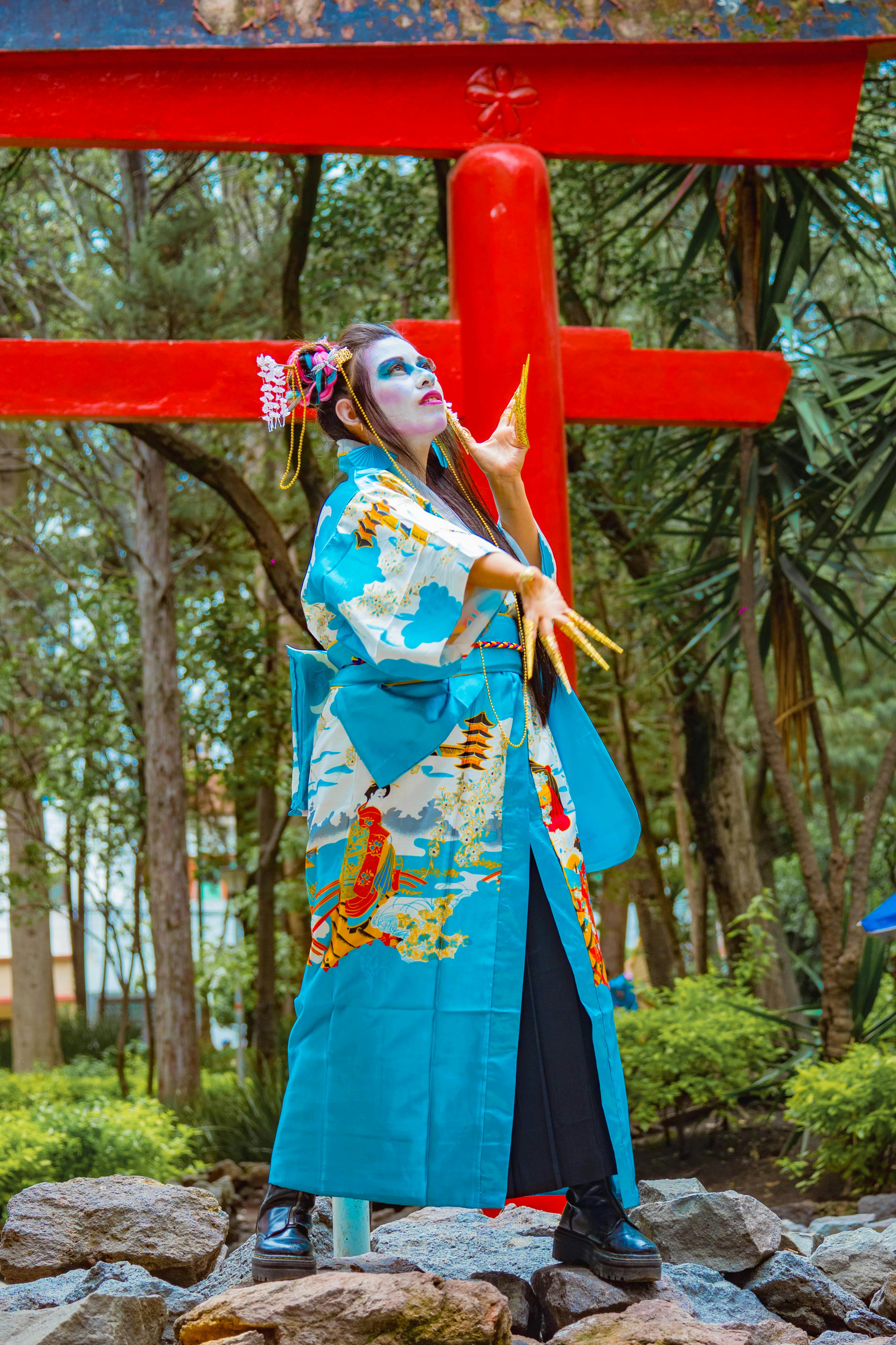 Blue geisha · Free Stock Photo