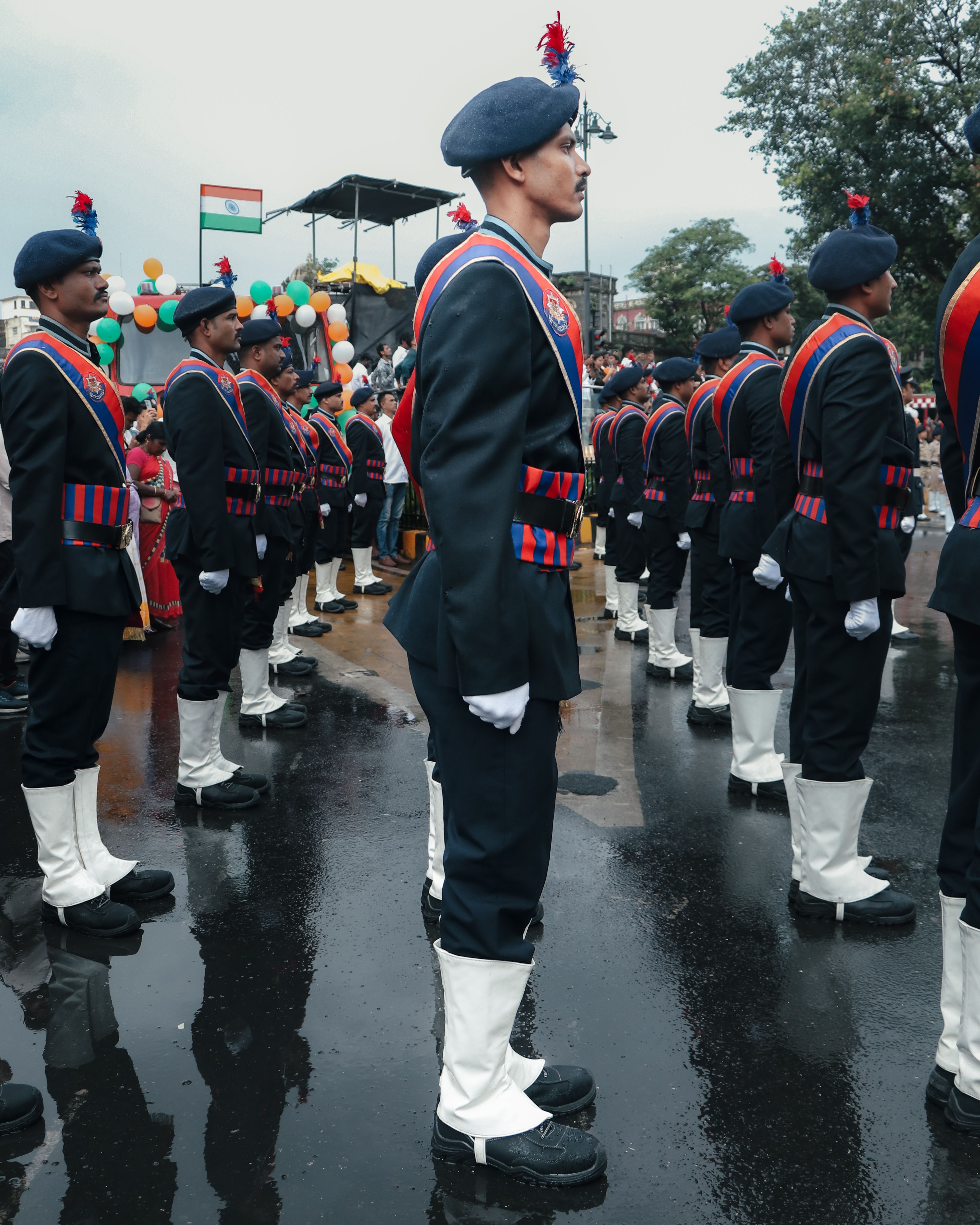 Indian army soldiers march during the parade · Free Stock Photo