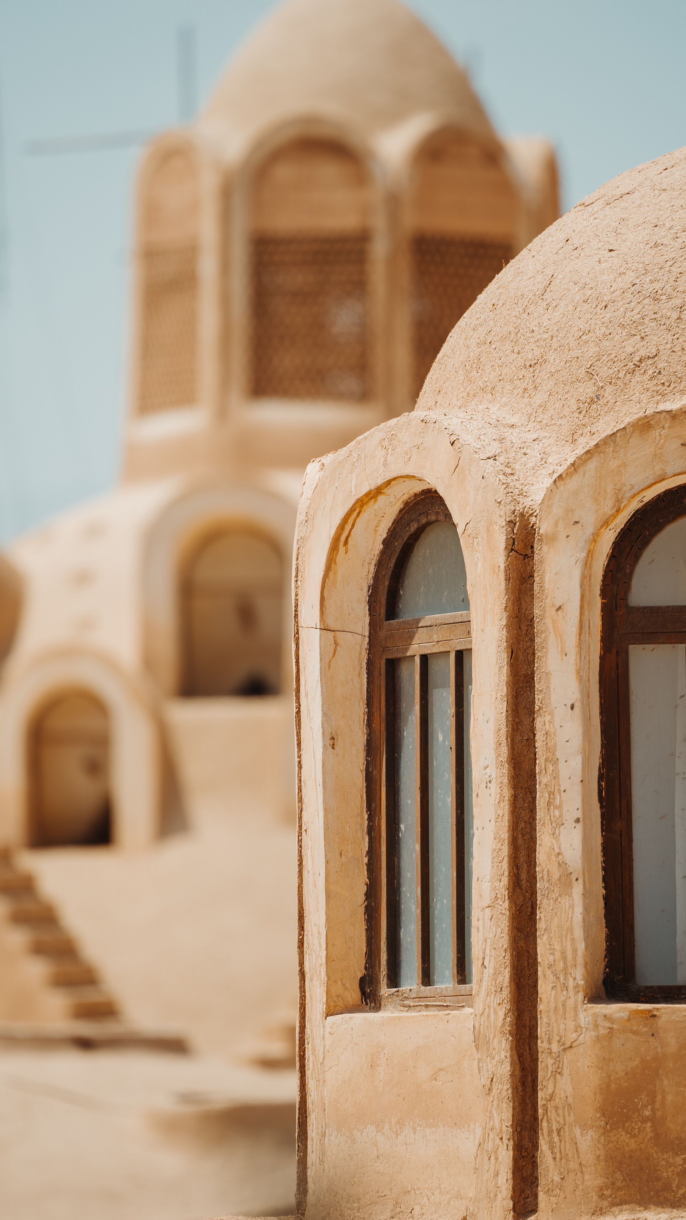 A desert with a dome and windows · Free Stock Photo