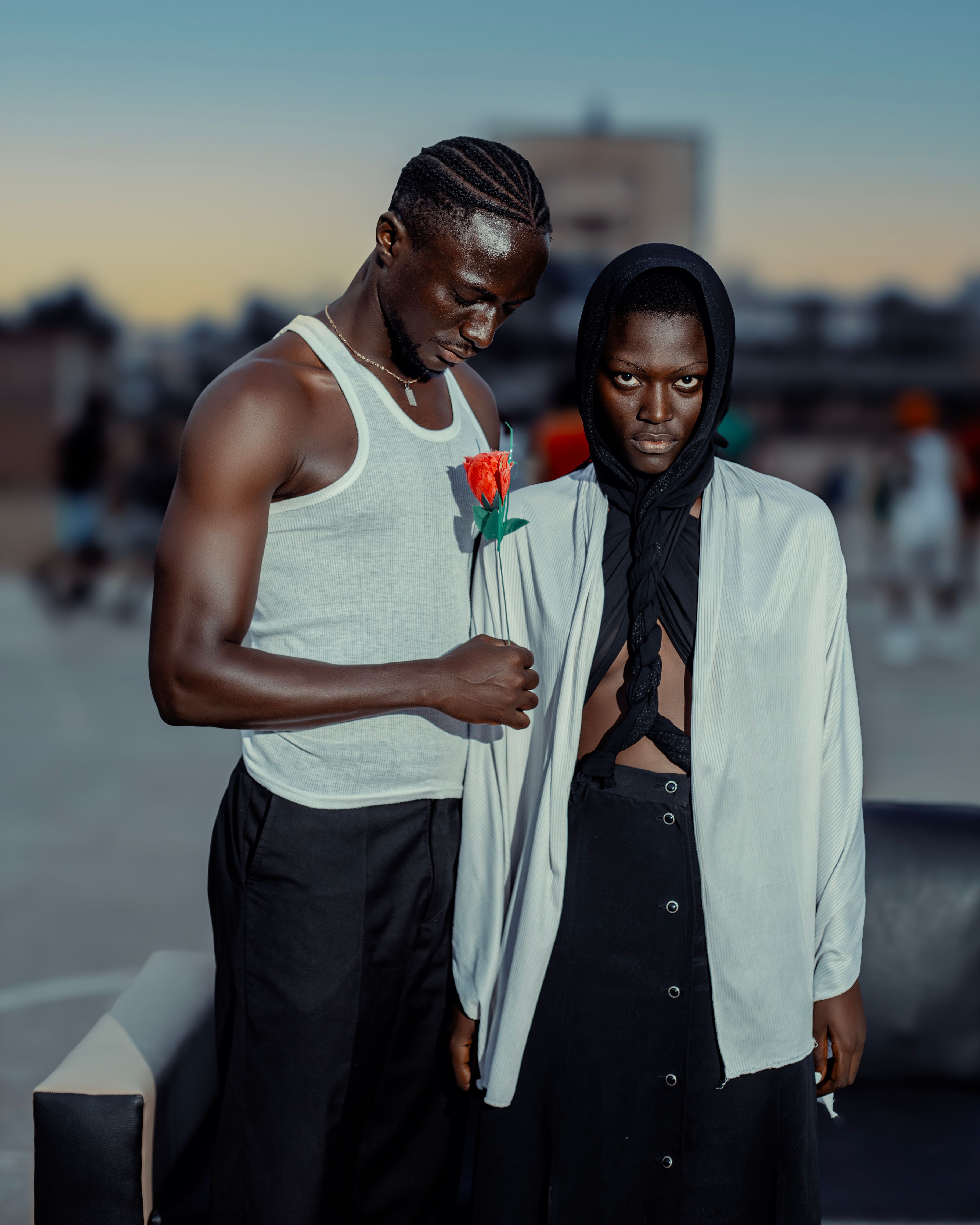 Men Standing with Rose Flower · Free Stock Photo