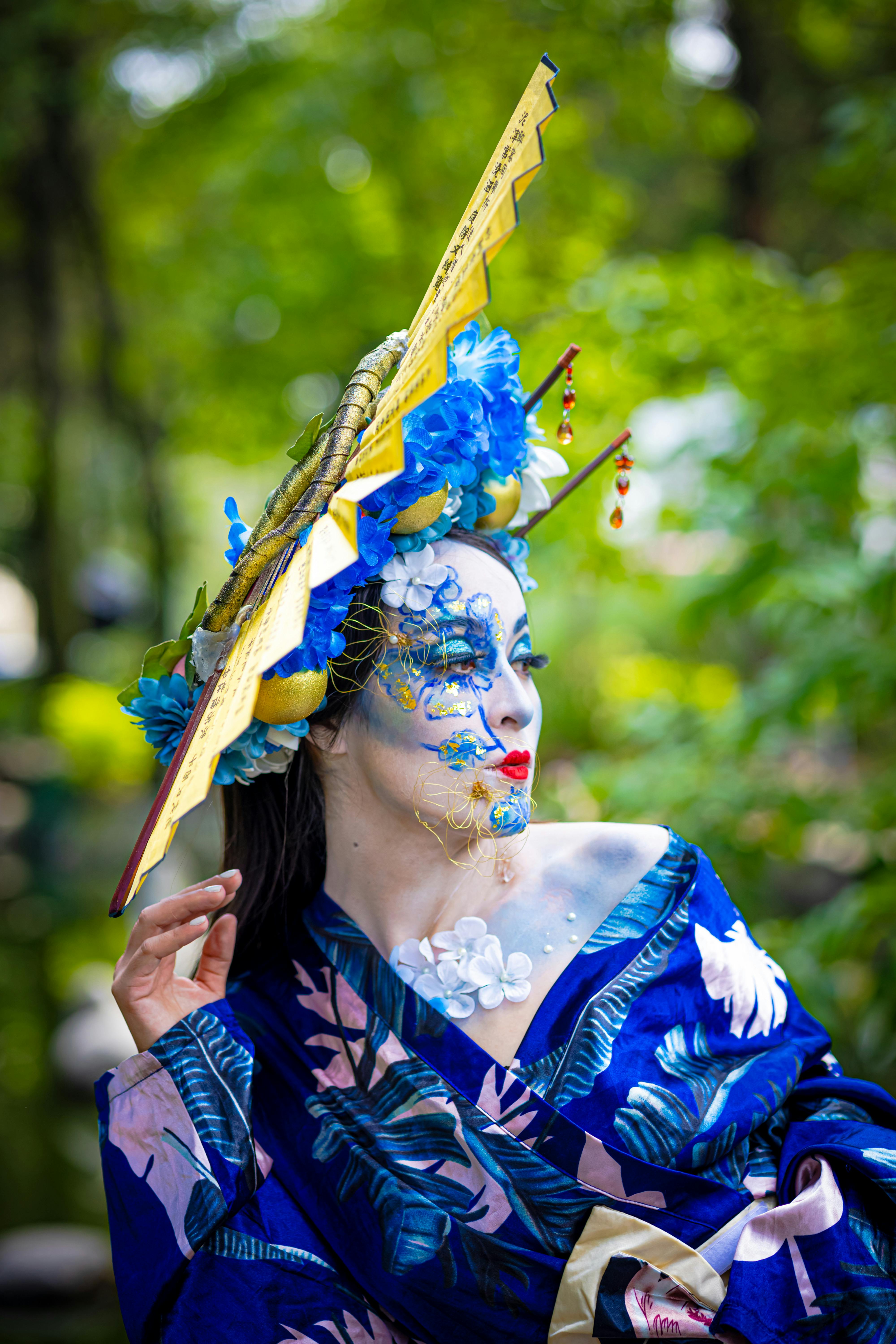 Blue Geisha · Free Stock Photo