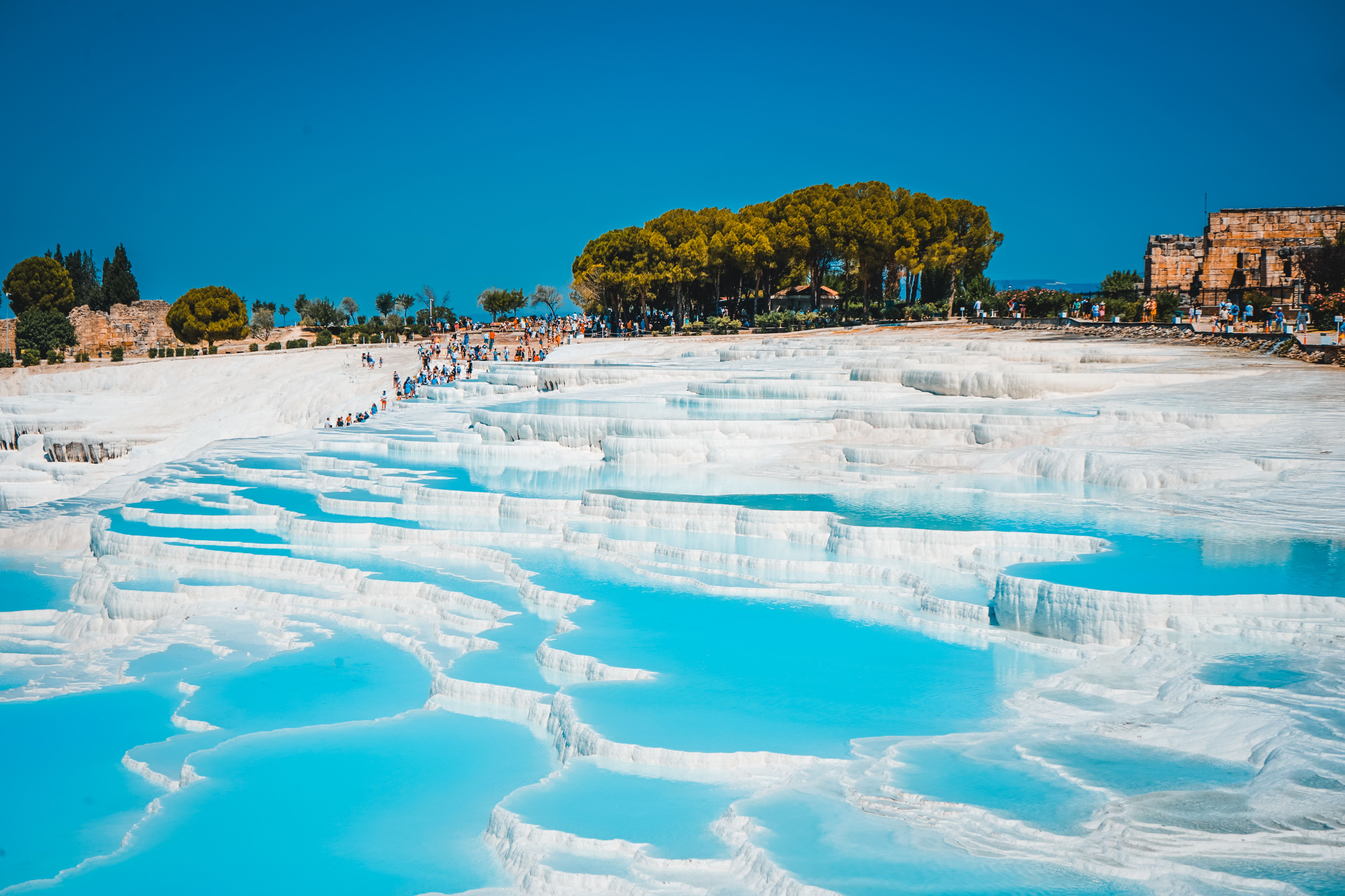 Pamukkale Travertine pool in Turkey · Free Stock Photo