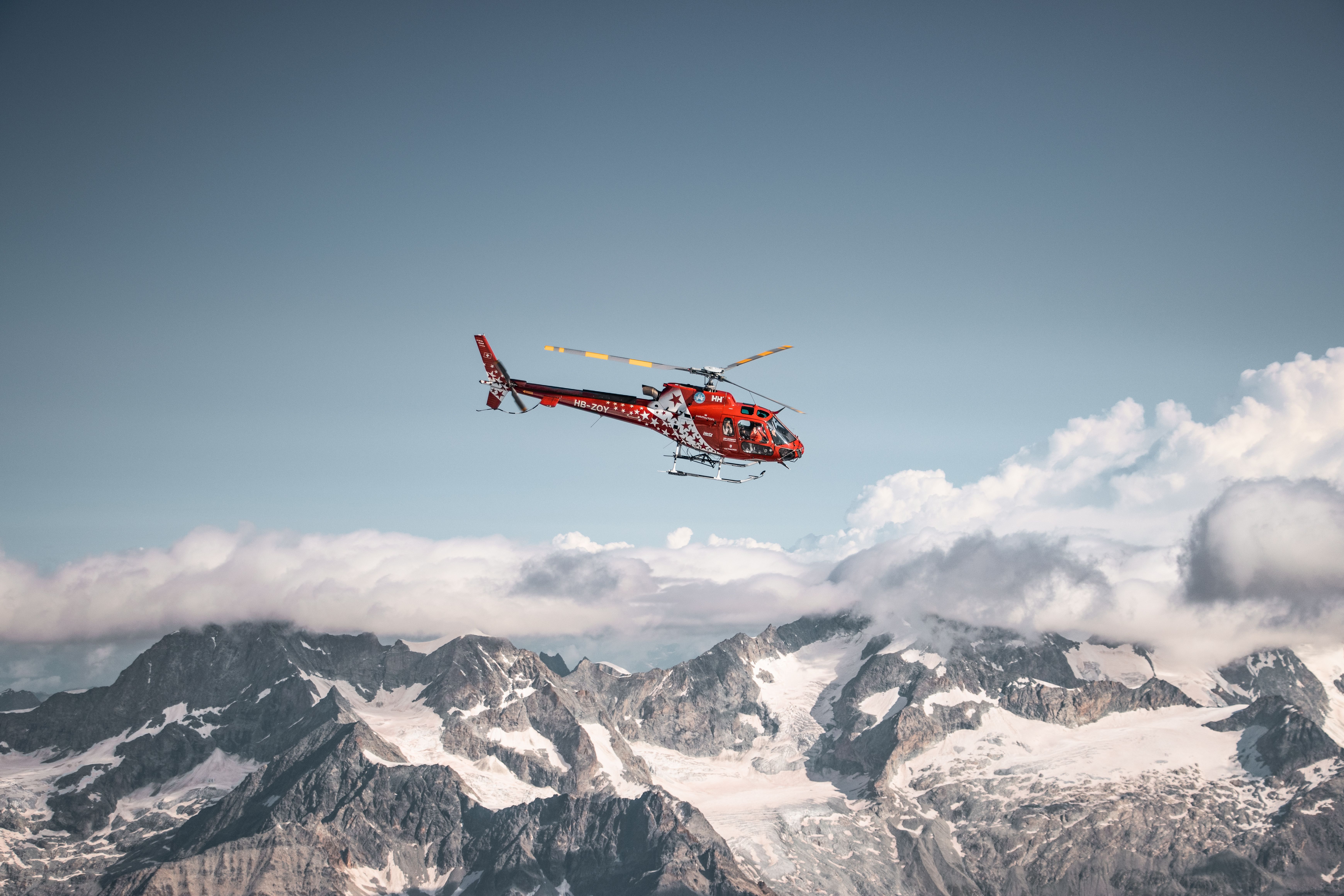 alpine helicopter · Free Stock Photo
