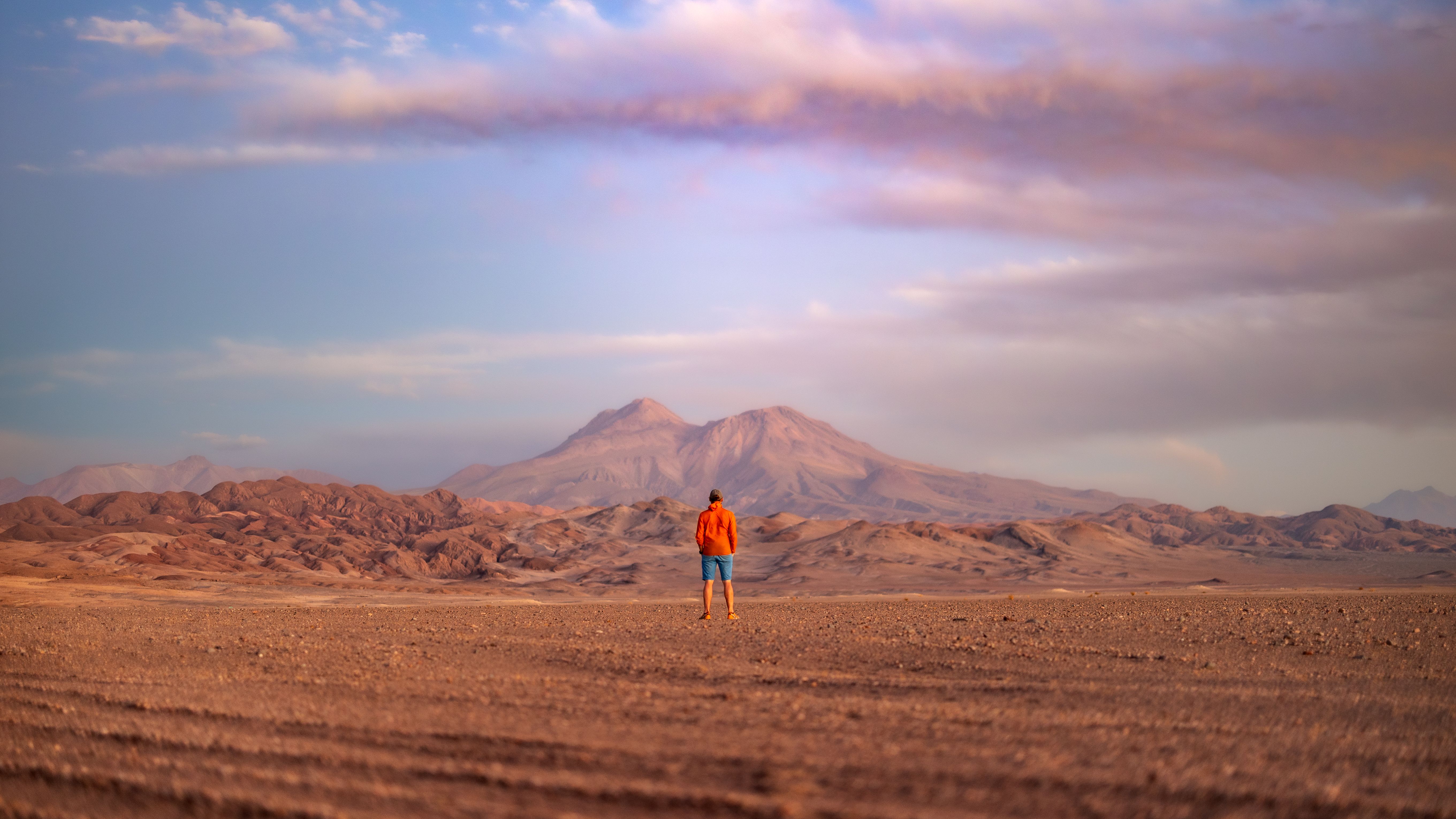 A person standing in the middle of a desert · Free Stock Photo