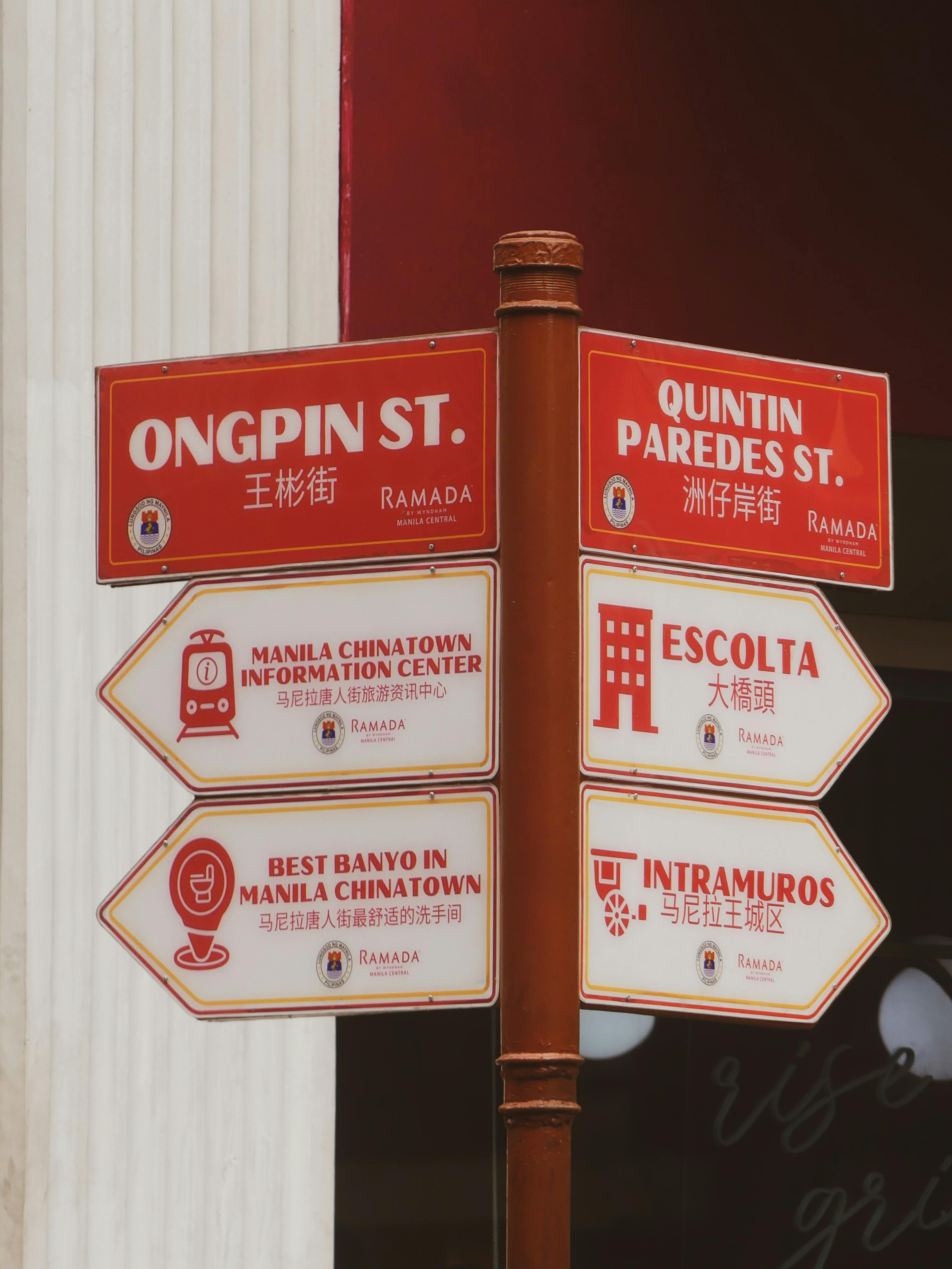 Manila China Town Directions · Free Stock Photo