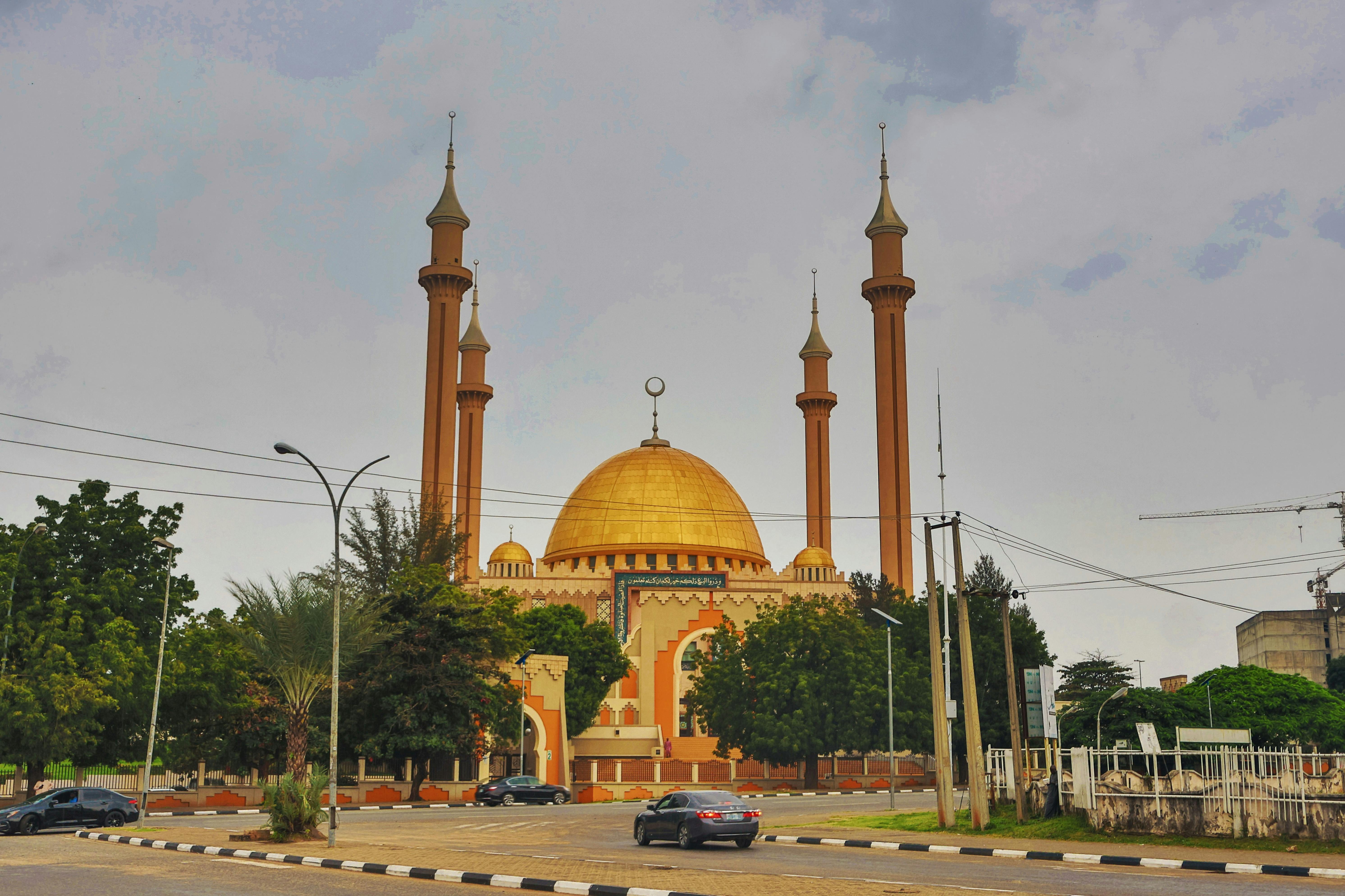 Gold Mosque during Sunset · Free Stock Photo
