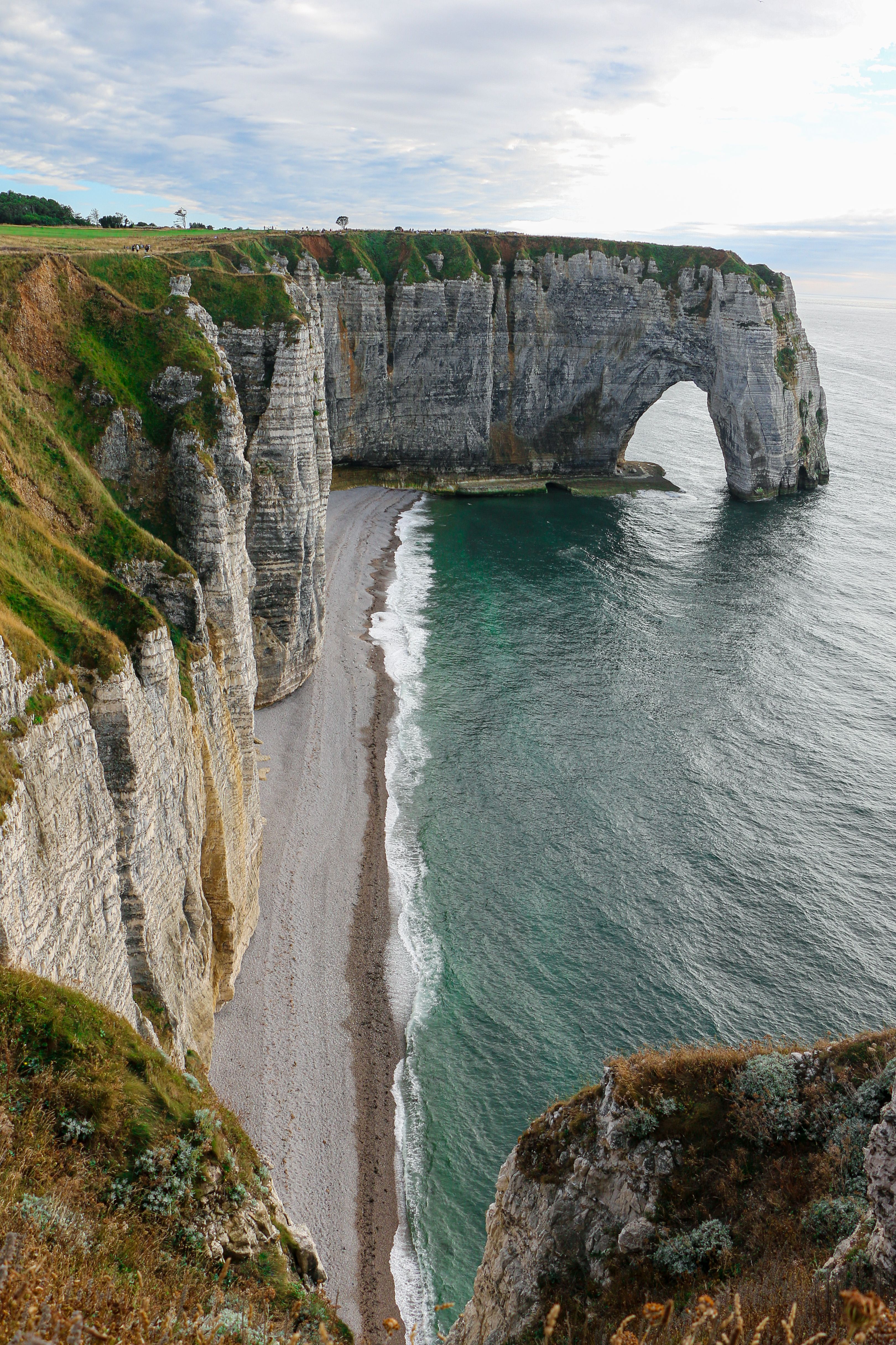 Cliff on Sea Shore in Normandy · Free Stock Photo