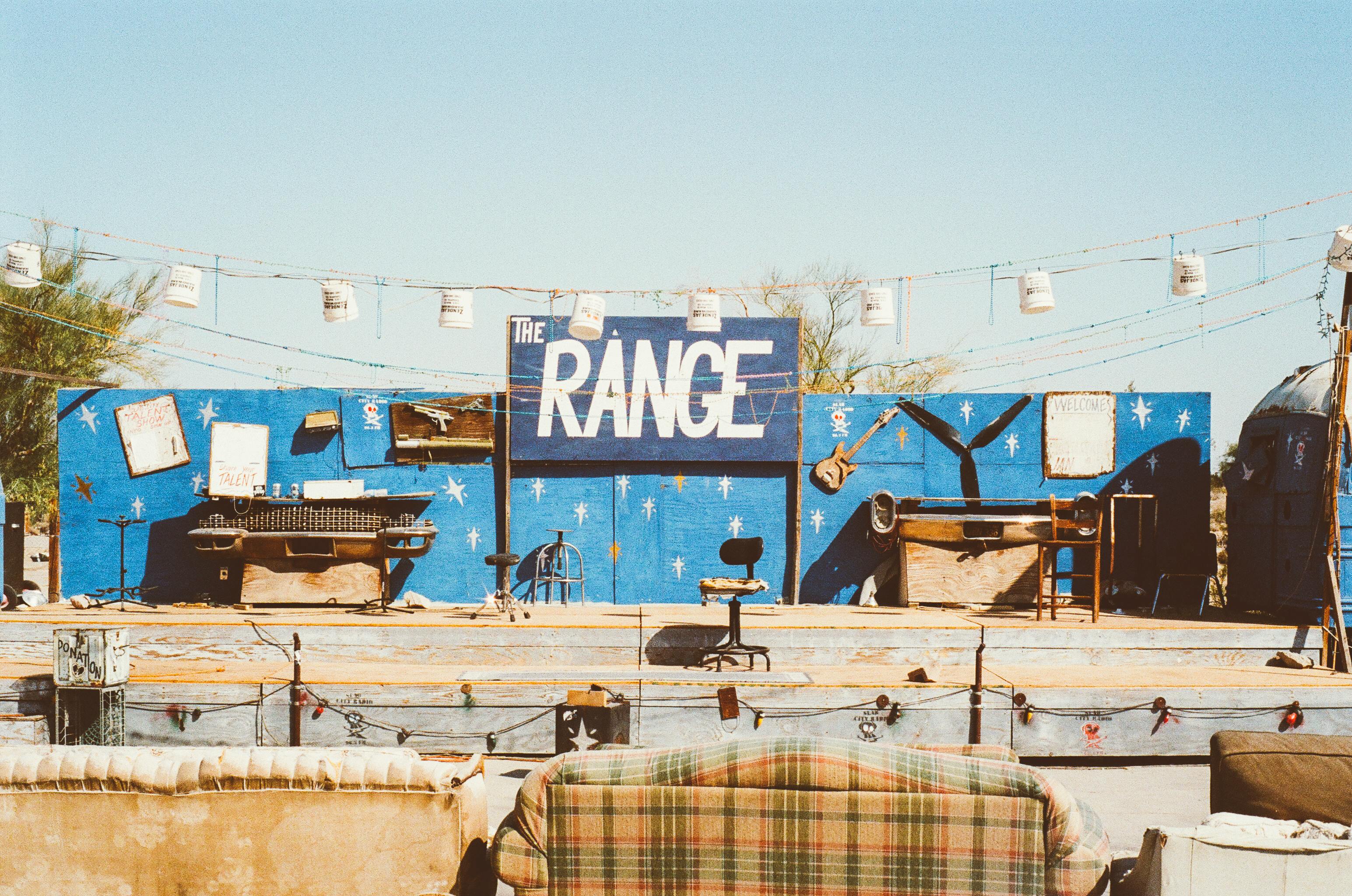 The Range Signage on Stage · Free Stock Photo