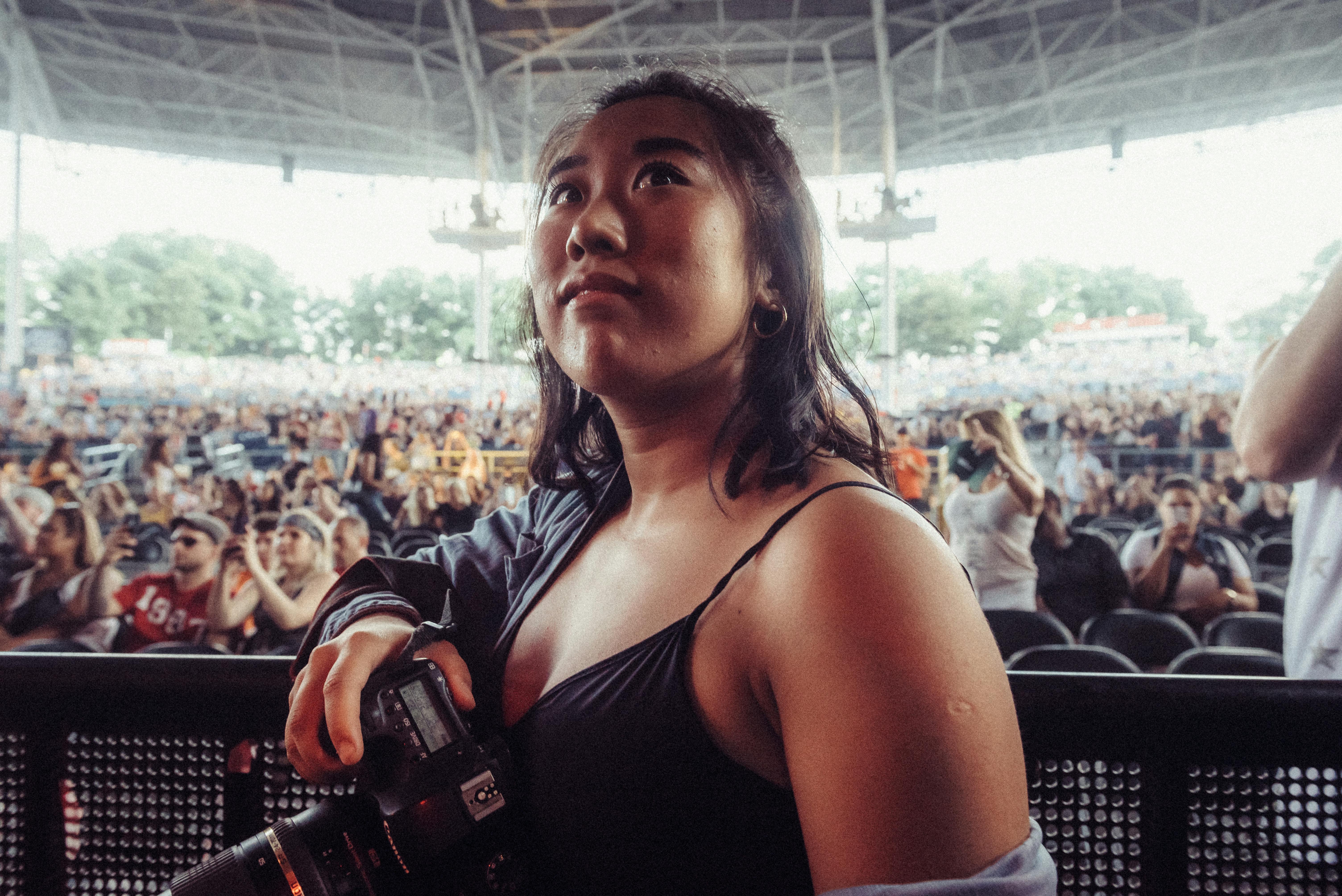 Crowded People Standing Watching Live during Daytime · Free Stock Photo