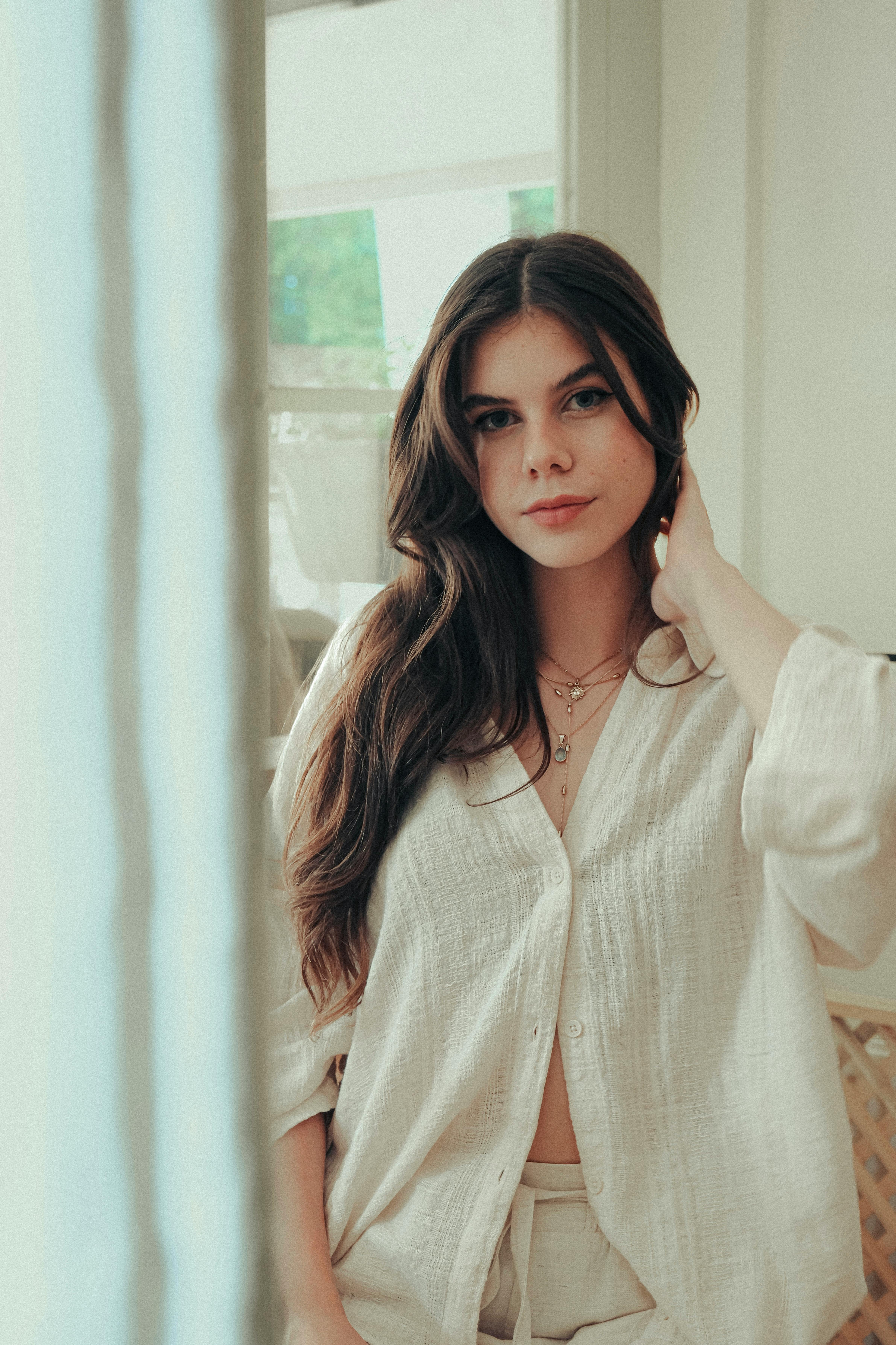 Ücretsiz #kapalı, a girl model, açık photoshoot, açık renkler ...